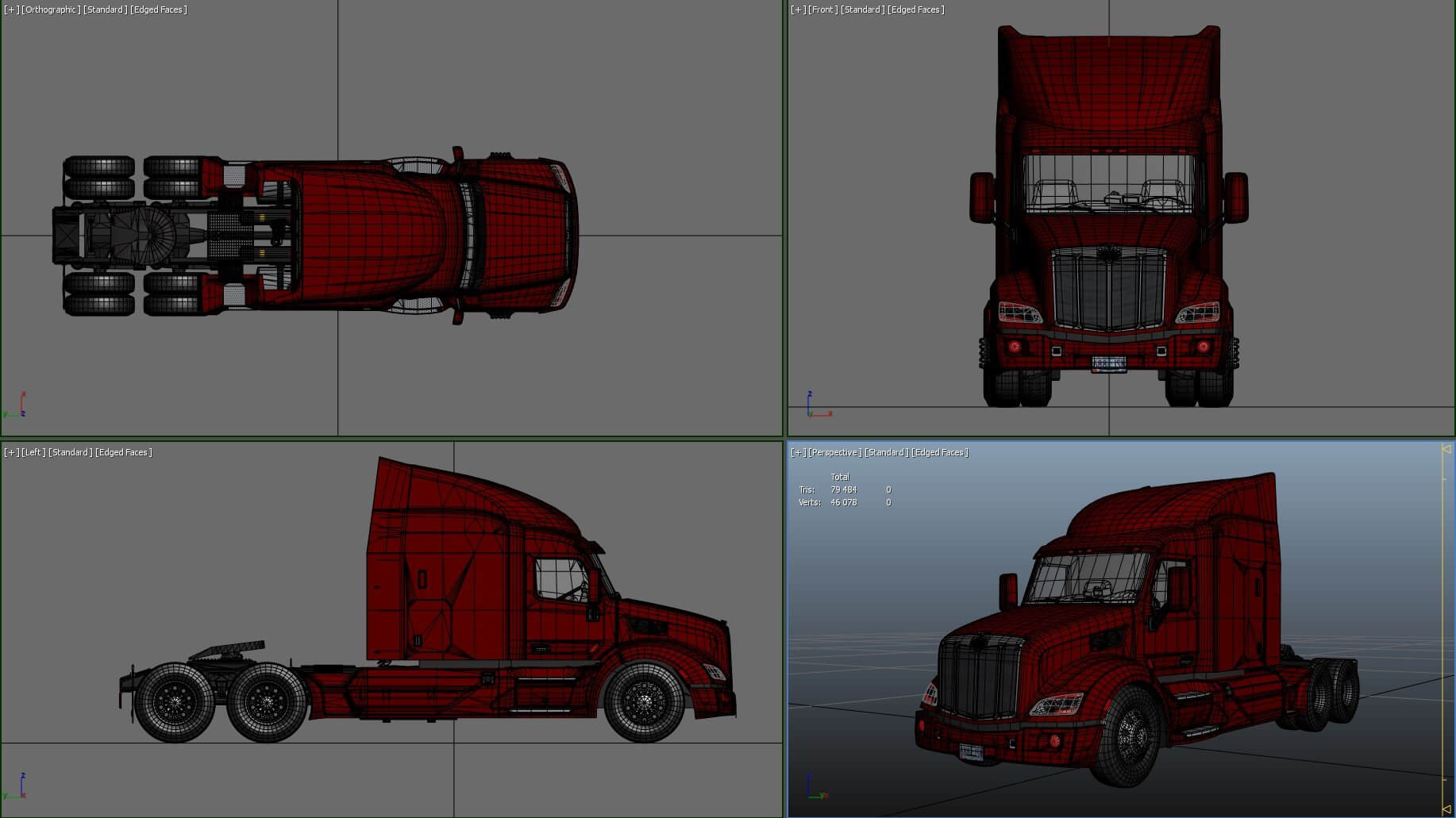 Peterbilt 579 Truck - 3D Model by Veaceslav Condraciuc