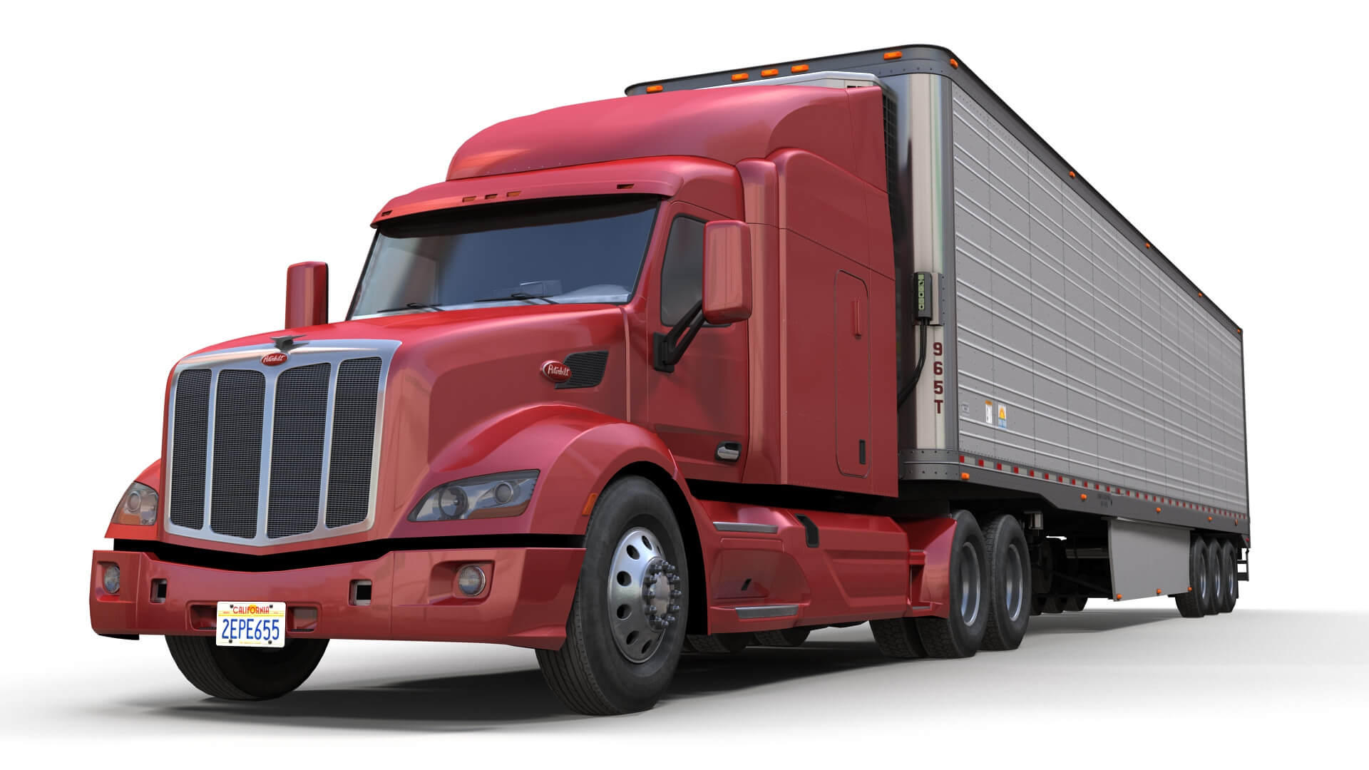 Peterbilt Refrigerated Trailer - 3D Model by Veaceslav Condraciuc