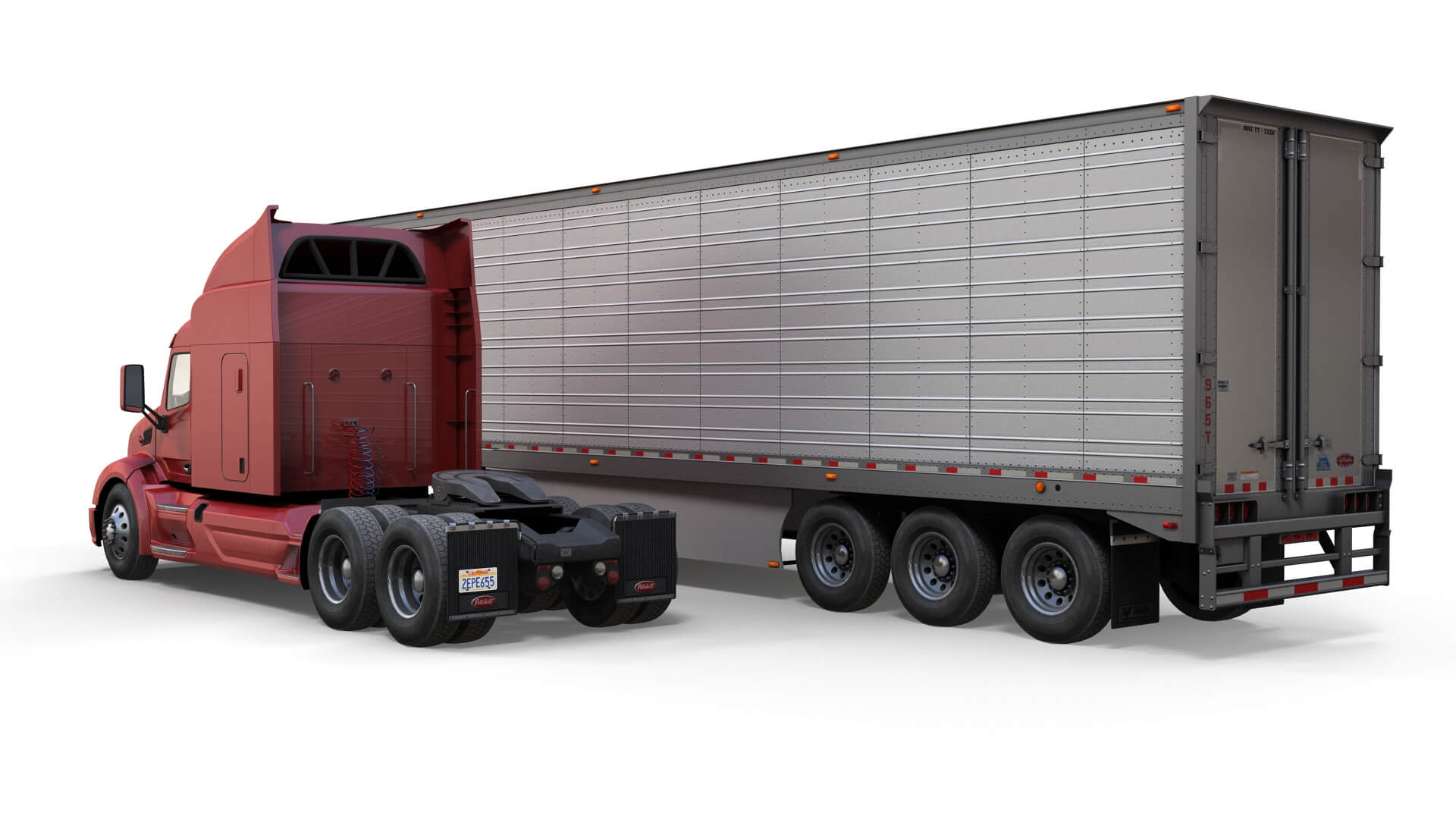 Peterbilt Refrigerated Trailer - 3D Model by Veaceslav Condraciuc