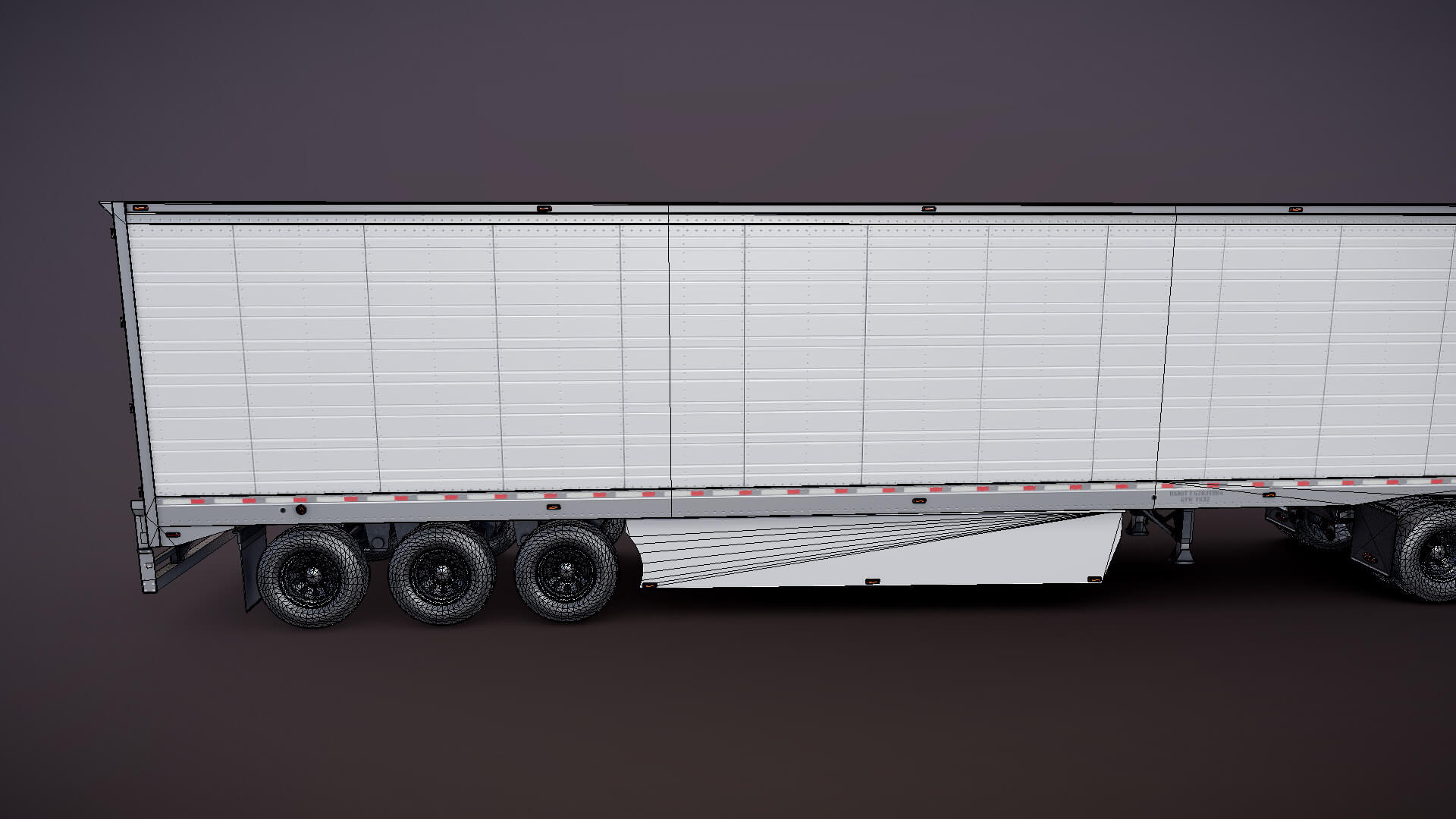 Peterbilt Refrigerated Trailer - 3D Model by Veaceslav Condraciuc