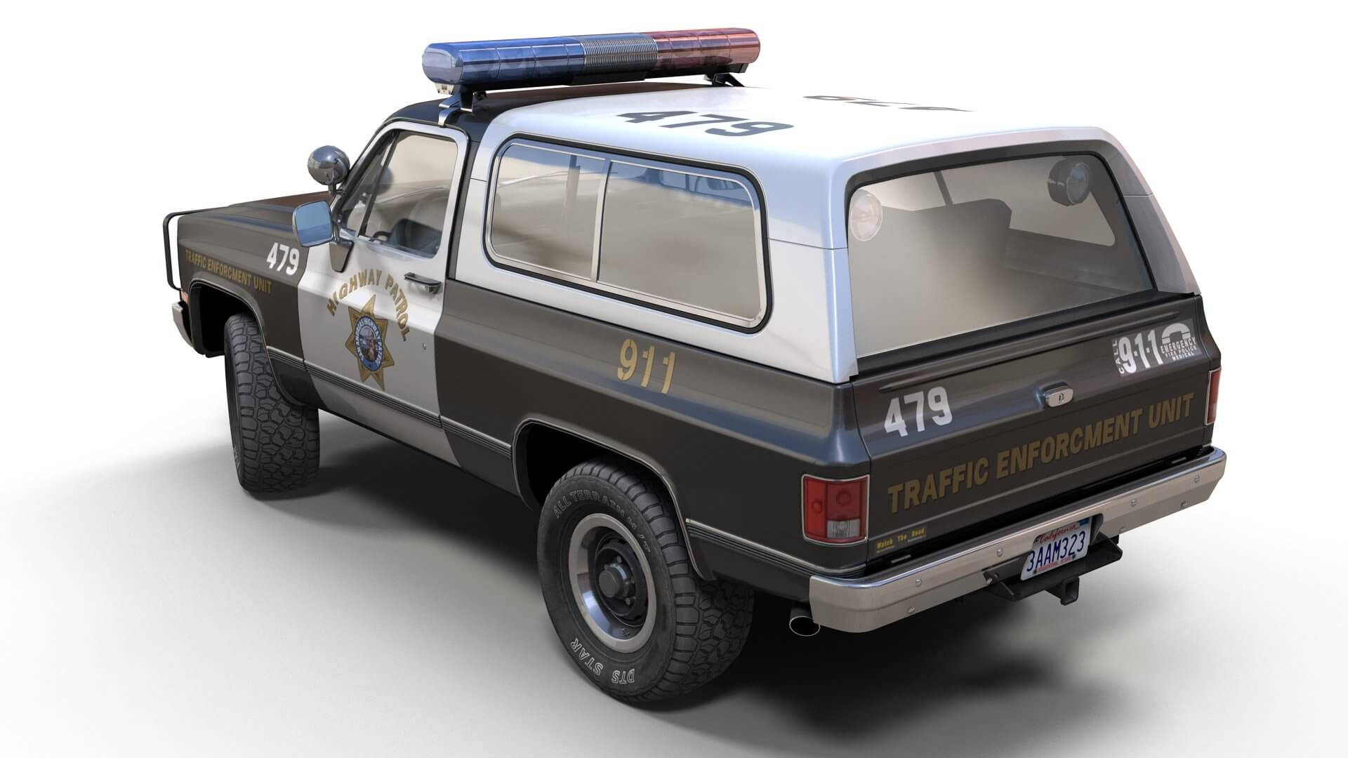 Police Offroad Car - 3D Model by Veaceslav Condraciuc