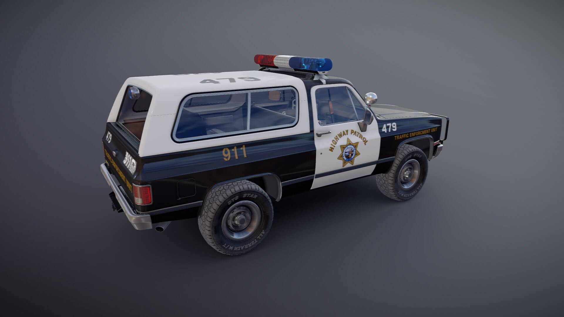 Police Offroad Car - 3D Model by Veaceslav Condraciuc