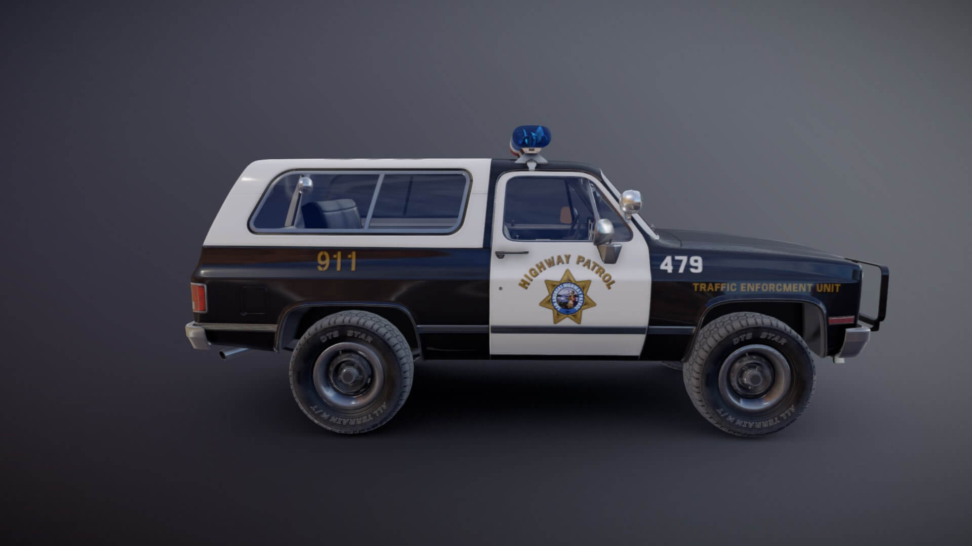 Police Offroad Car - 3D Model by Veaceslav Condraciuc