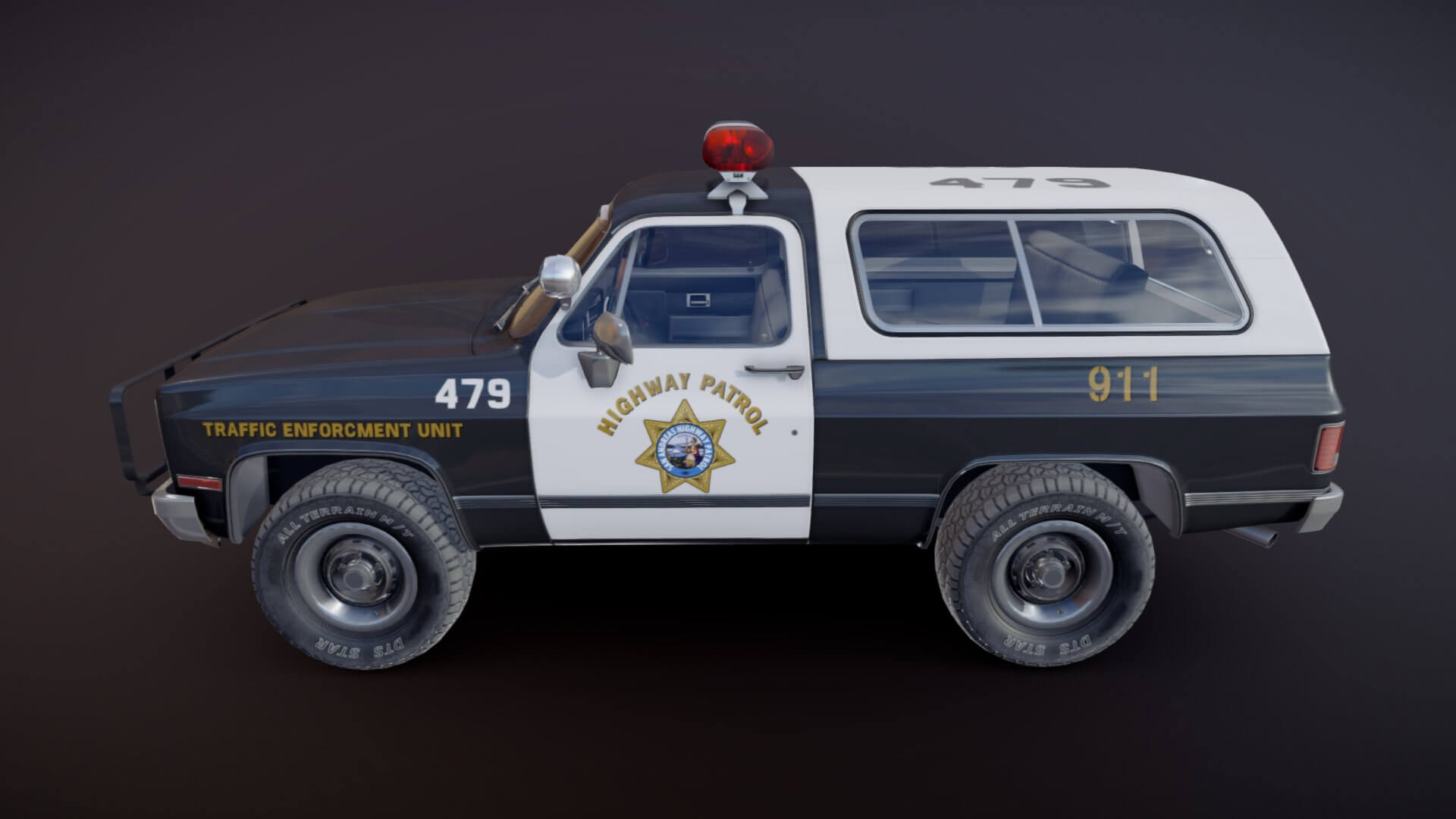 Police Offroad Car - 3D Model by Veaceslav Condraciuc