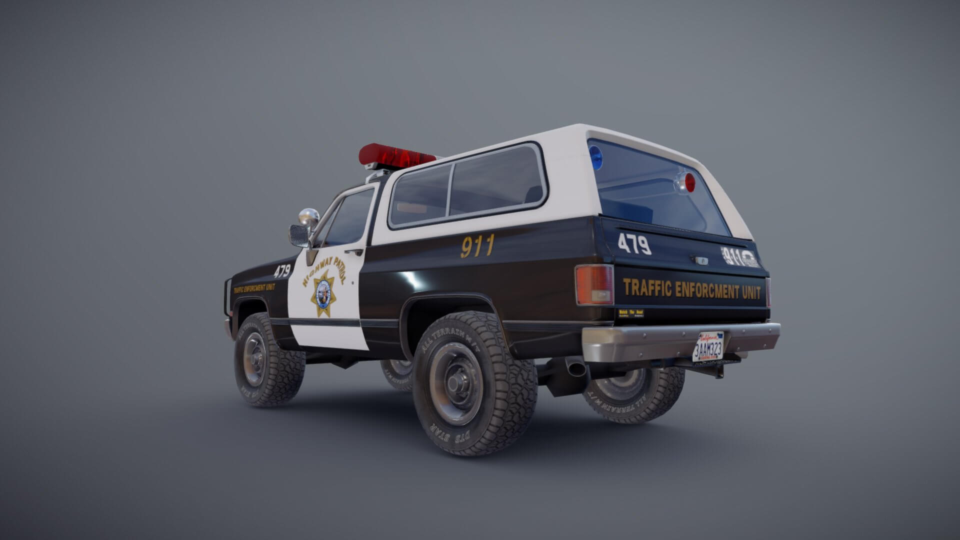 Police Offroad Car - 3D Model by Veaceslav Condraciuc