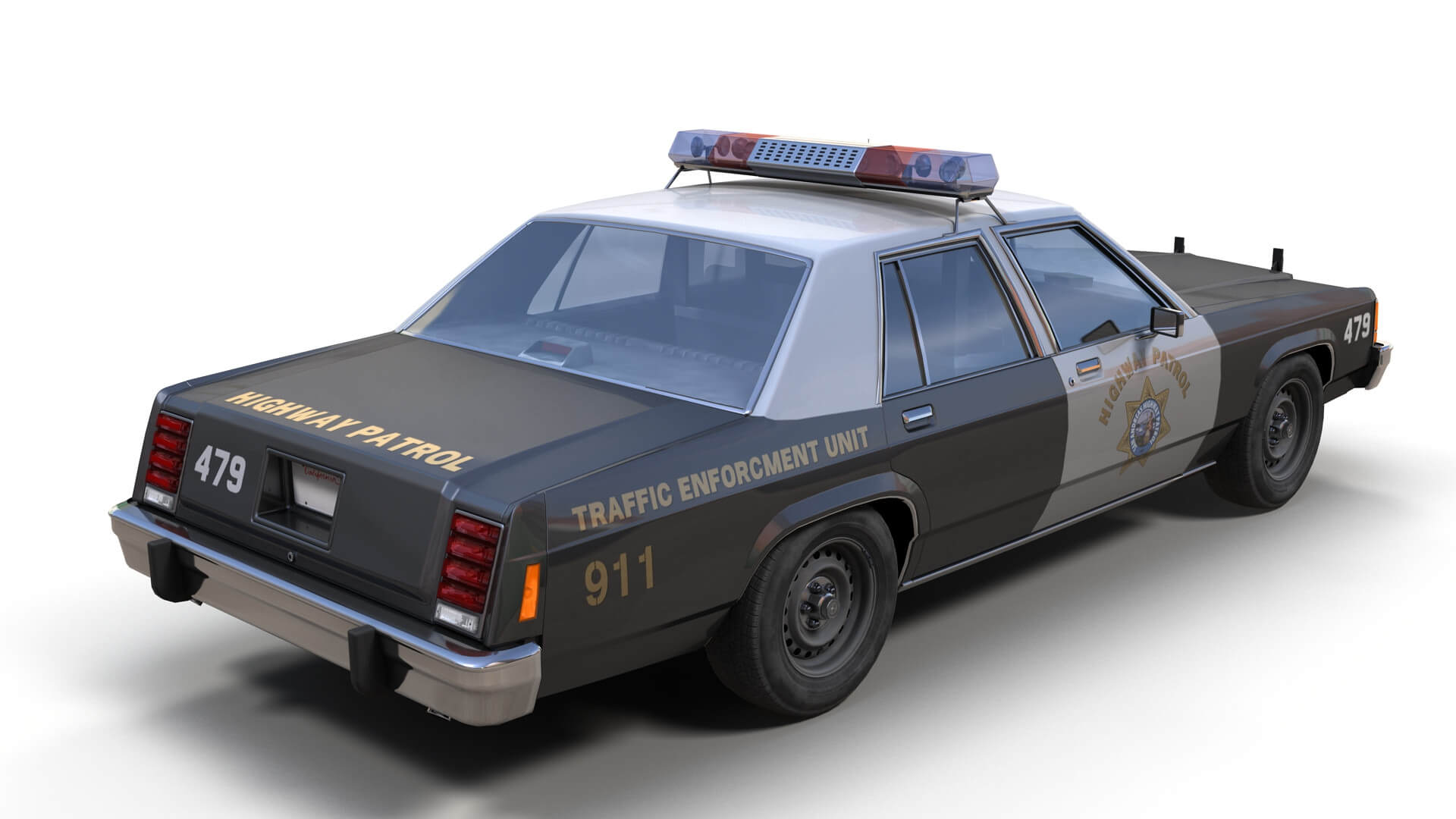 Police Patrol Car - 3D Model by Veaceslav Condraciuc