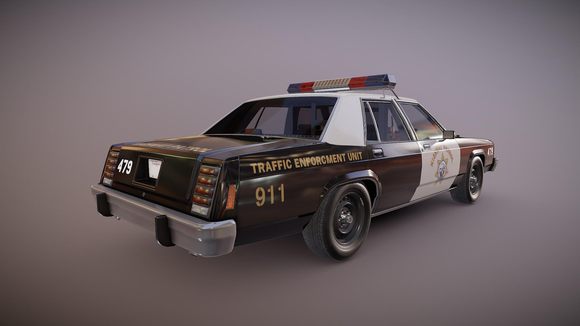 Police Patrol Car - 3D Model by Veaceslav Condraciuc