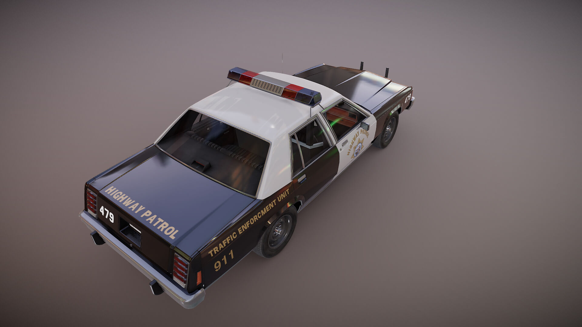 Police Patrol Car - 3D Model by Veaceslav Condraciuc