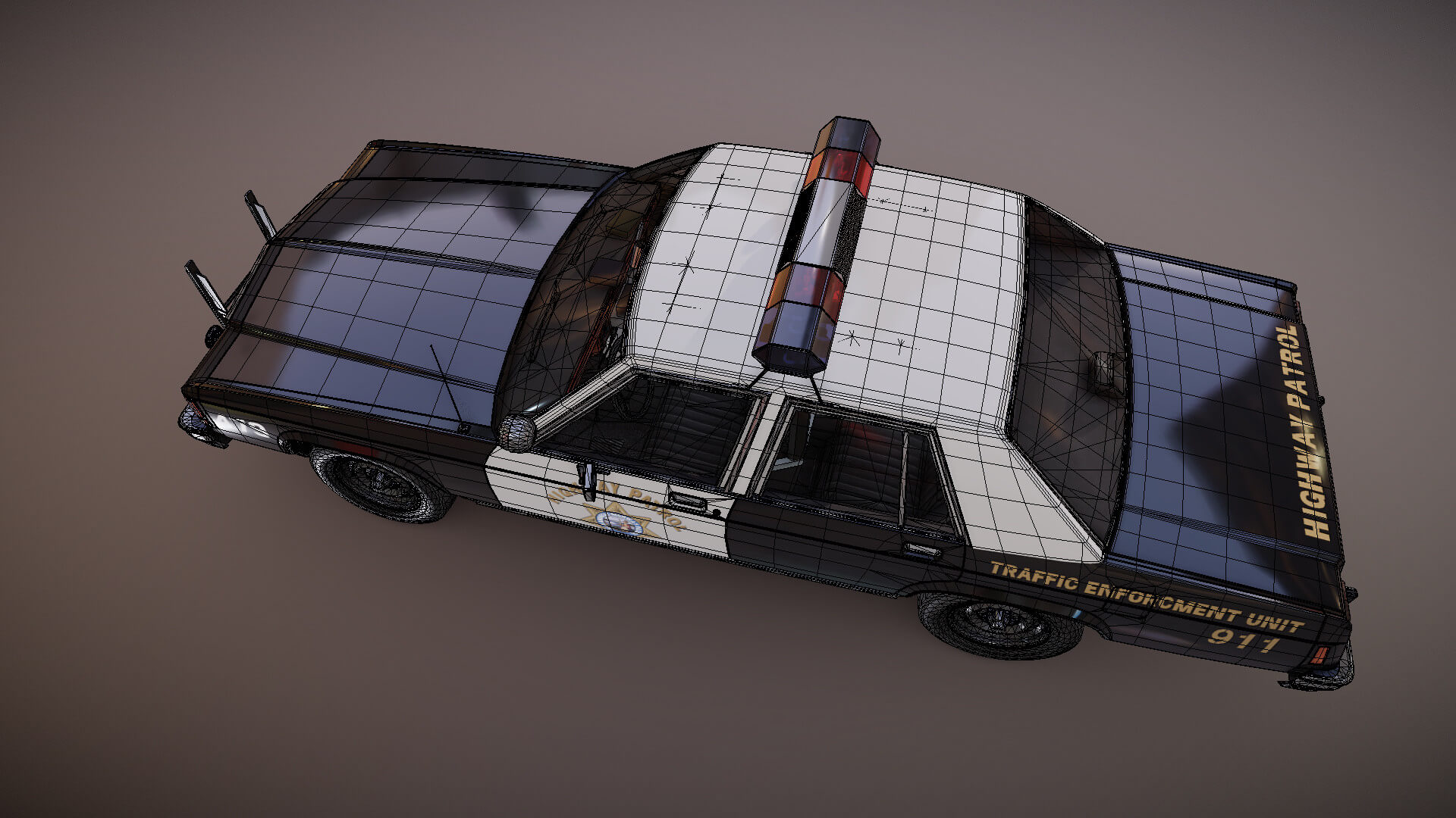 Police Patrol Car - 3D Model by Veaceslav Condraciuc