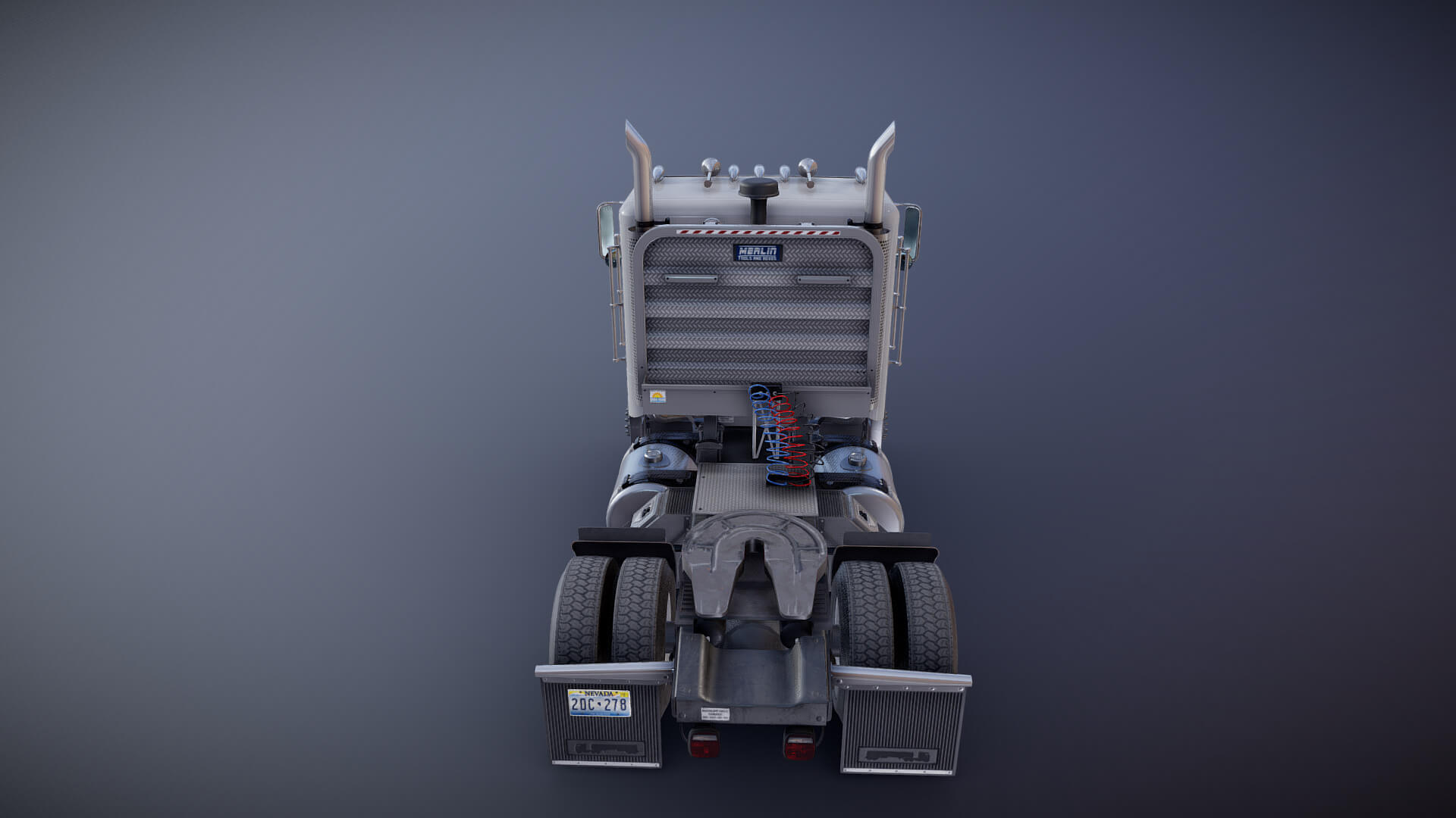 Freightliner Powerliner Single Axle Semitruck - 3D Model by Veaceslav ...