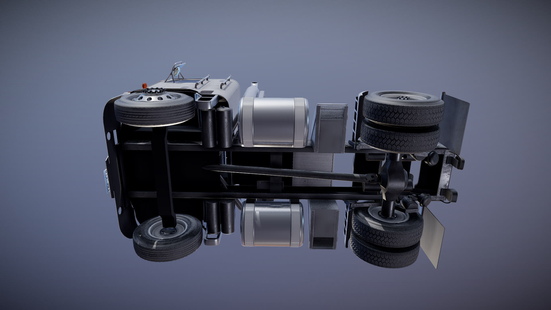 Freightliner Powerliner Single Axle Semitruck - 3D Model by Veaceslav ...