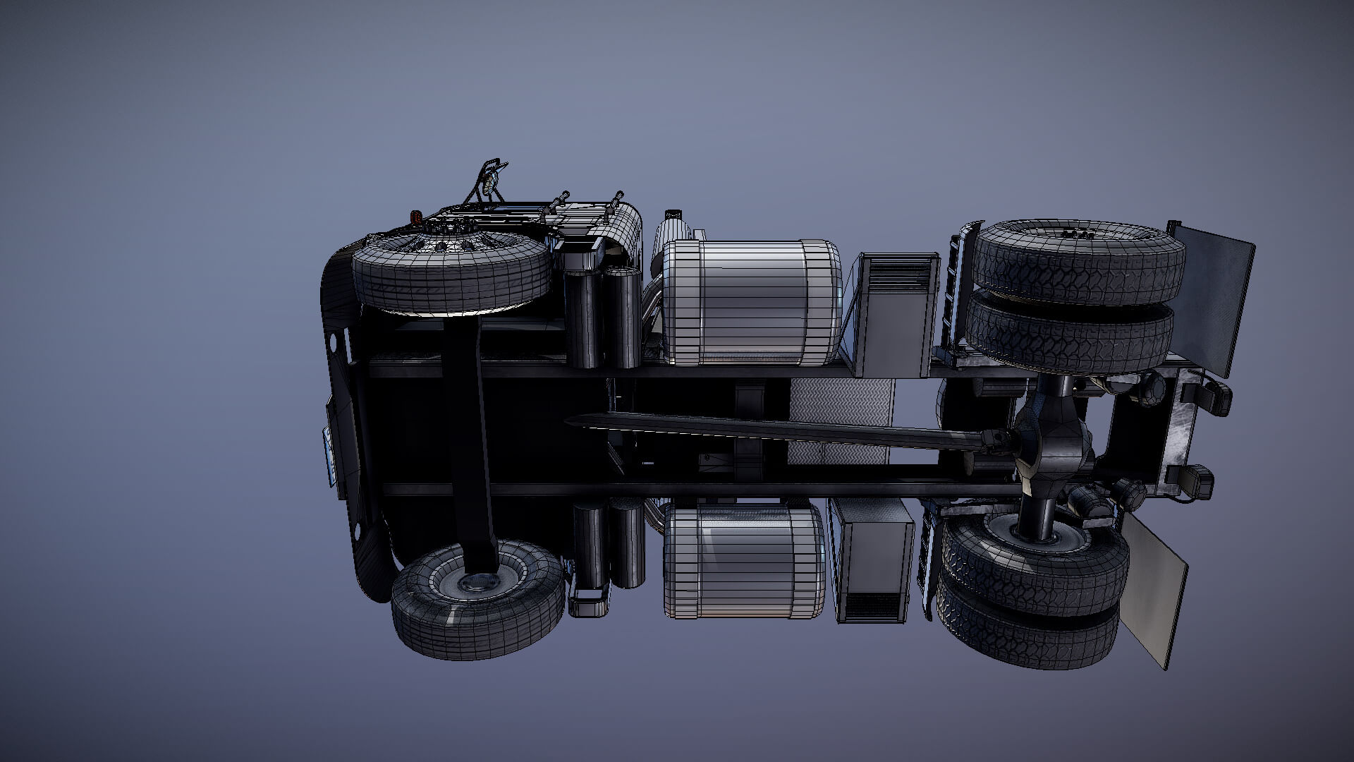 Freightliner Powerliner Single Axle Semitruck - 3D Model by Veaceslav ...