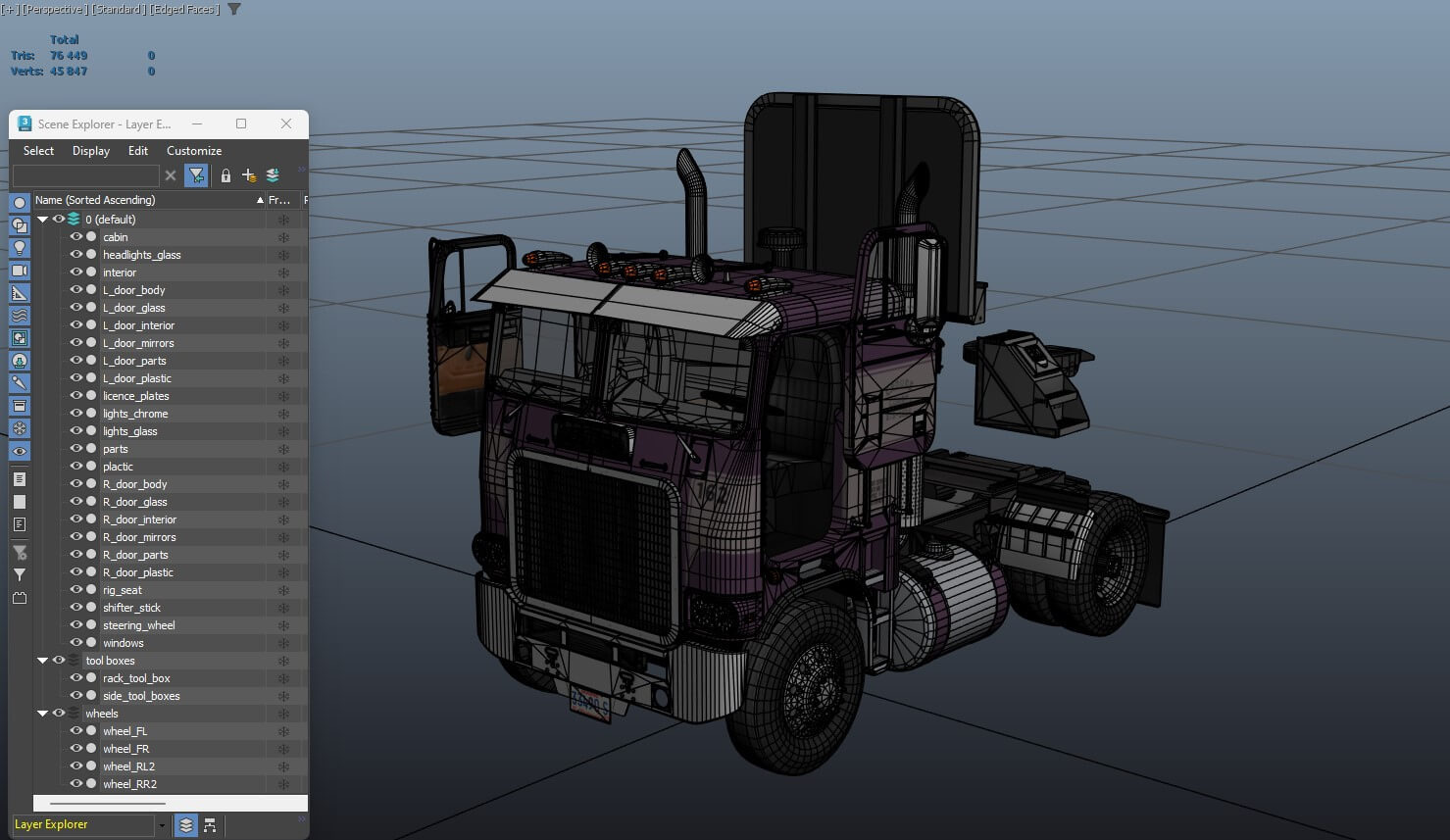 Freightliner Powerliner Single Axle Semitruck - 3D Model by Veaceslav ...