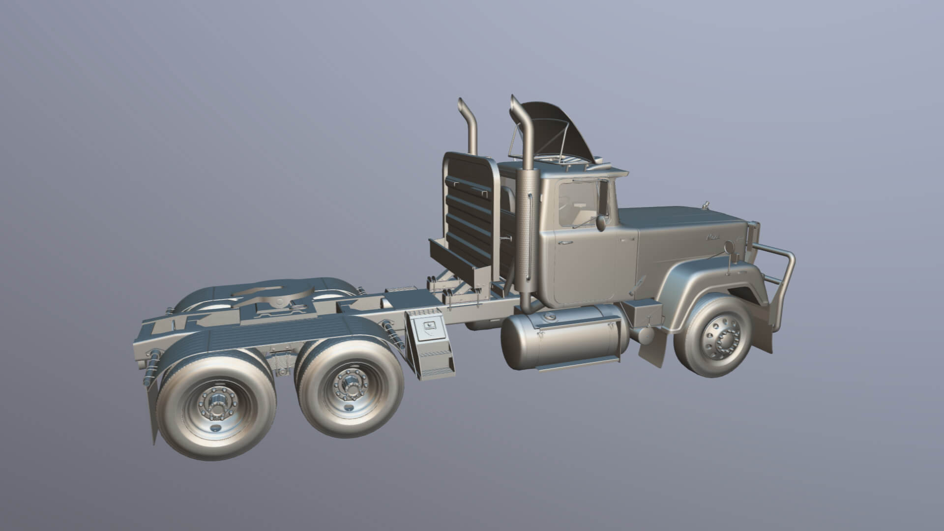 Superliner Daycab Semitruck - 3D Model by Veaceslav Condraciuc