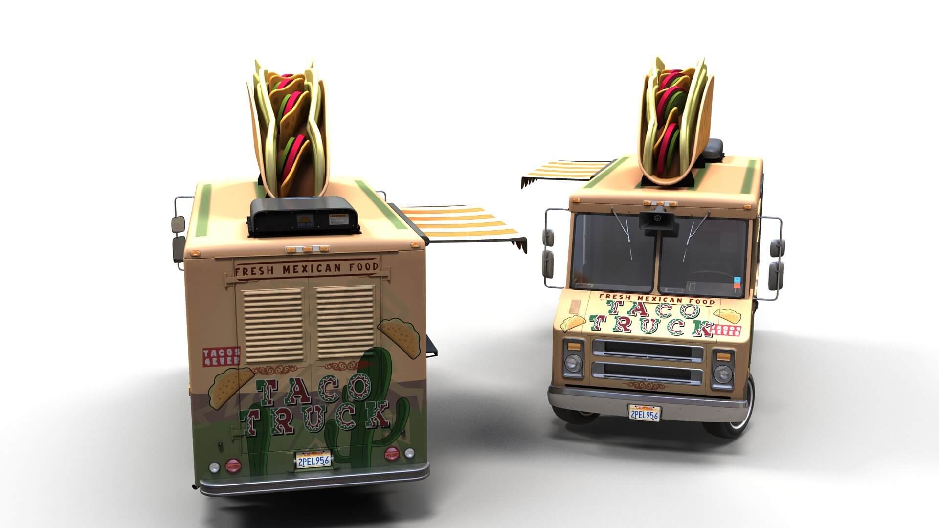 Taco Foodtruck - 3D Model by Veaceslav Condraciuc