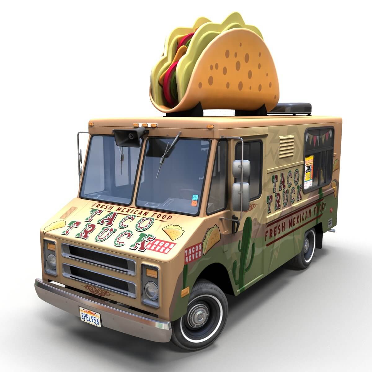 Taco Foodtruck - 3D Model by Veaceslav Condraciuc