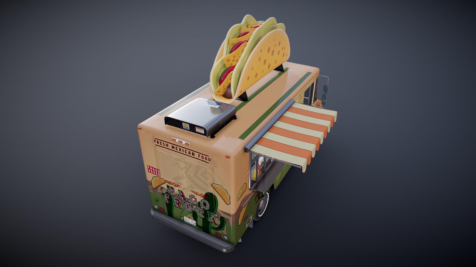 Taco Foodtruck - 3D Model by Veaceslav Condraciuc