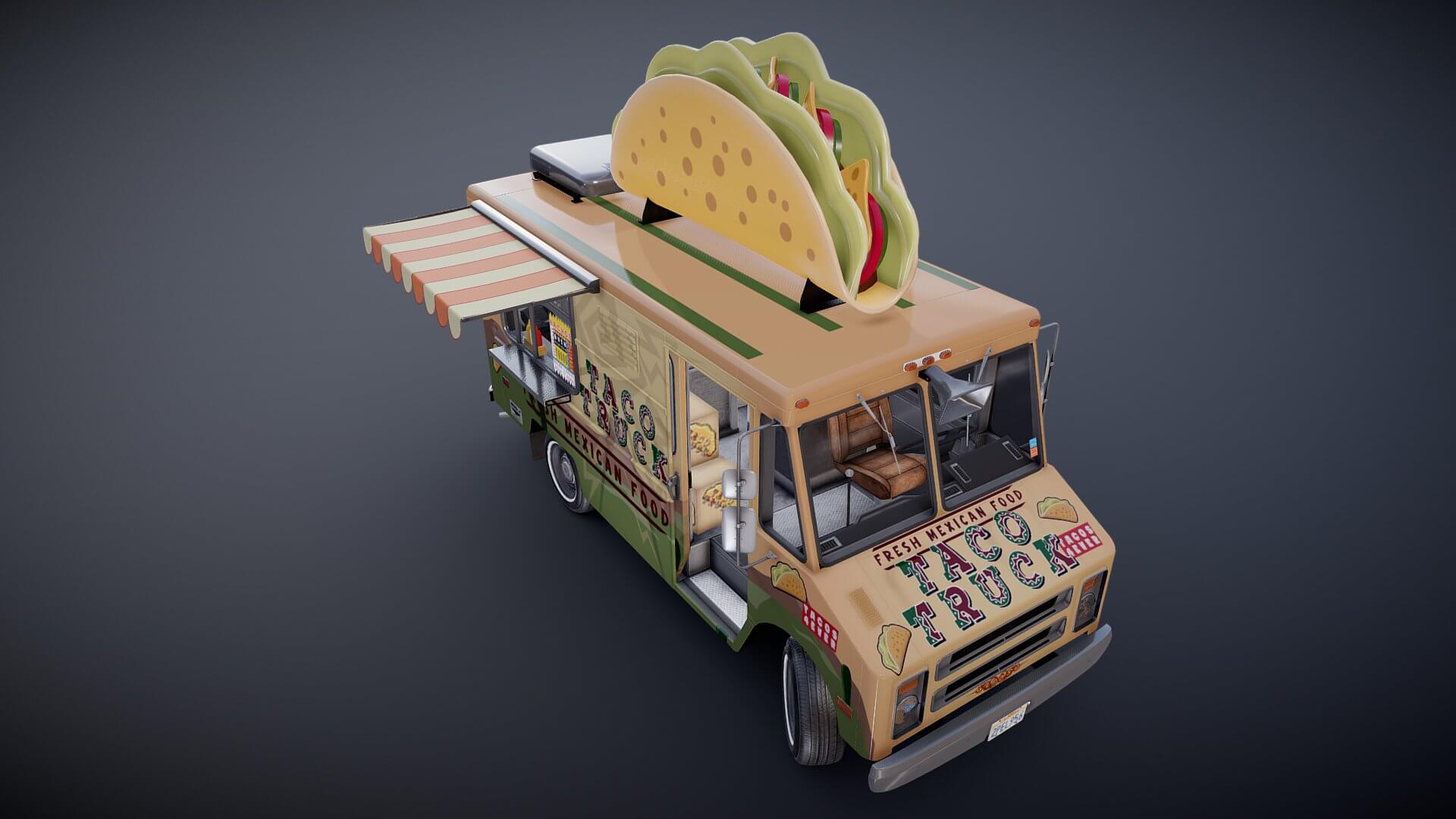 Taco Foodtruck - 3D Model by Veaceslav Condraciuc