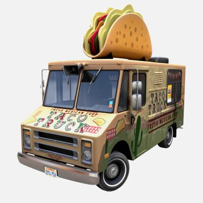 Taco Foodtruck - 3D Model by Veaceslav Condraciuc