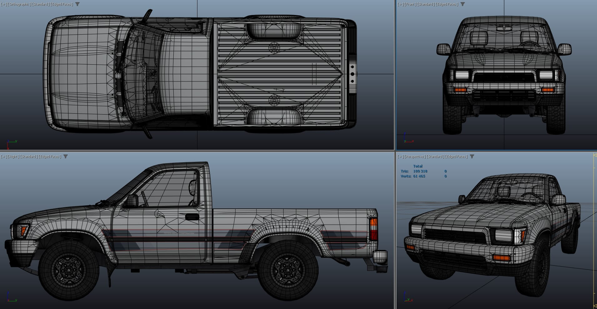 Toyota Hilux Pickup - 3D Model by Veaceslav Condraciuc