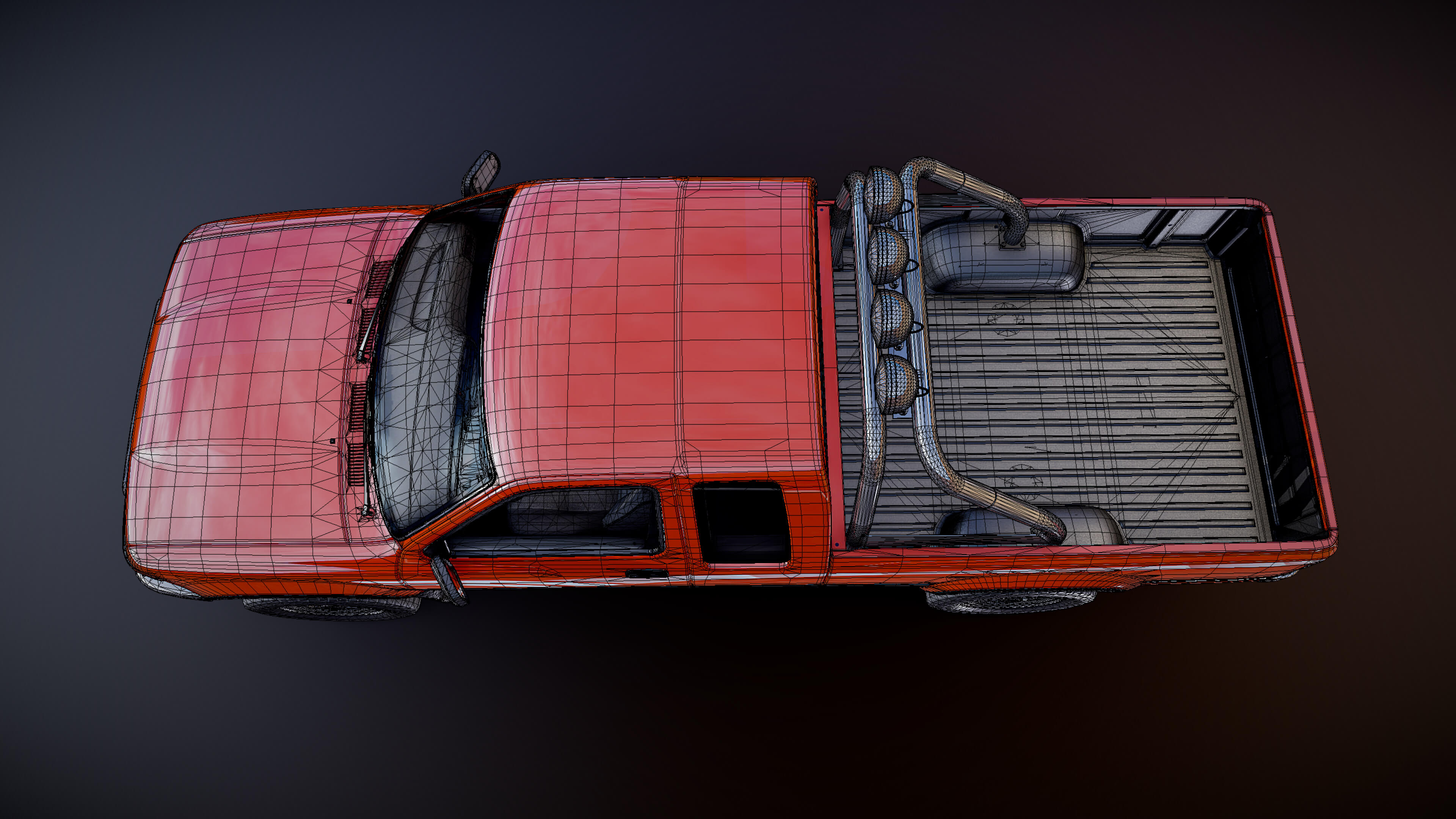 Toyota Pickup Xtra Cab - 3D Model by Veaceslav Condraciuc