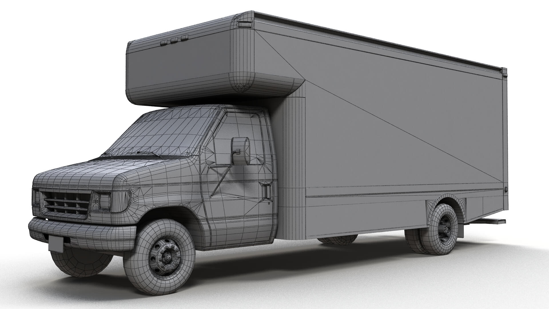 U-Haul Moving Box Truck 3D Model by Veaceslav Condraciuc