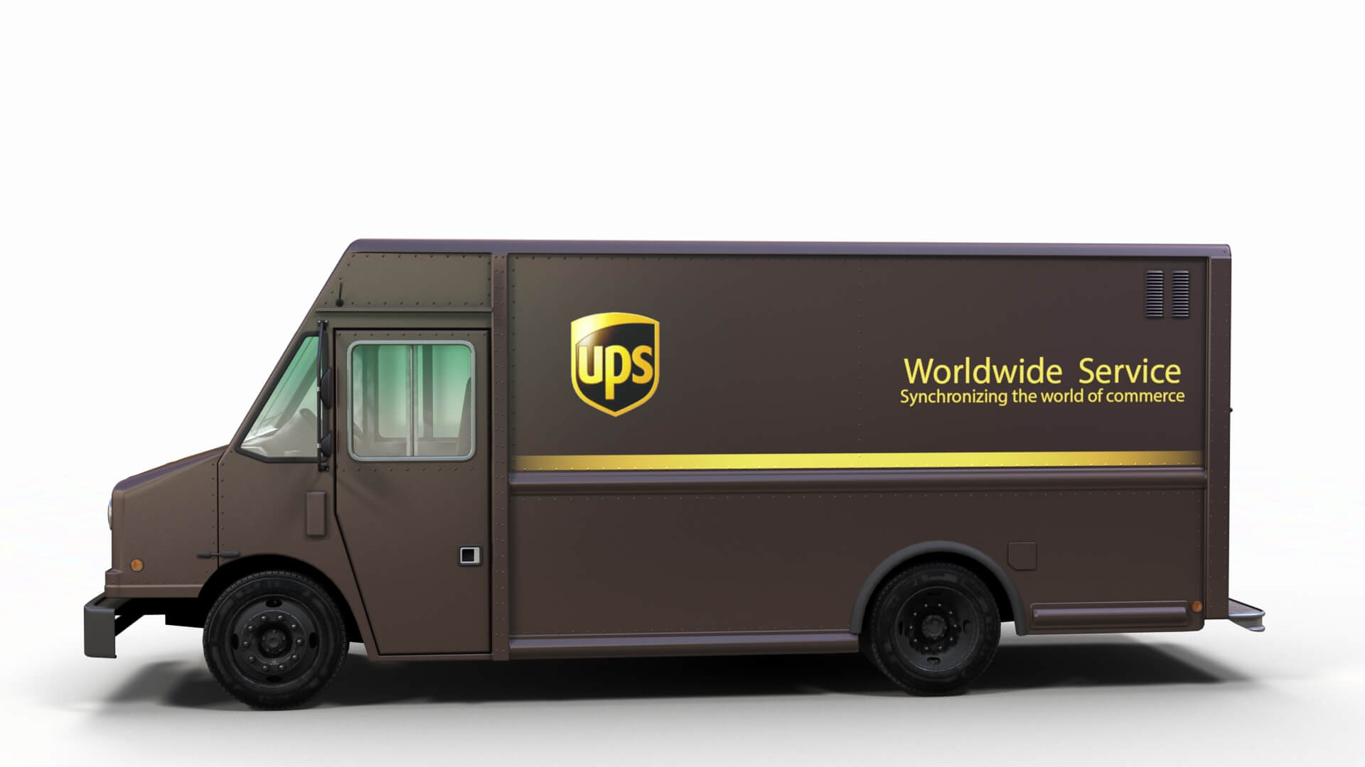 UPS Panel Van - 3D Model by Veaceslav Condraciuc