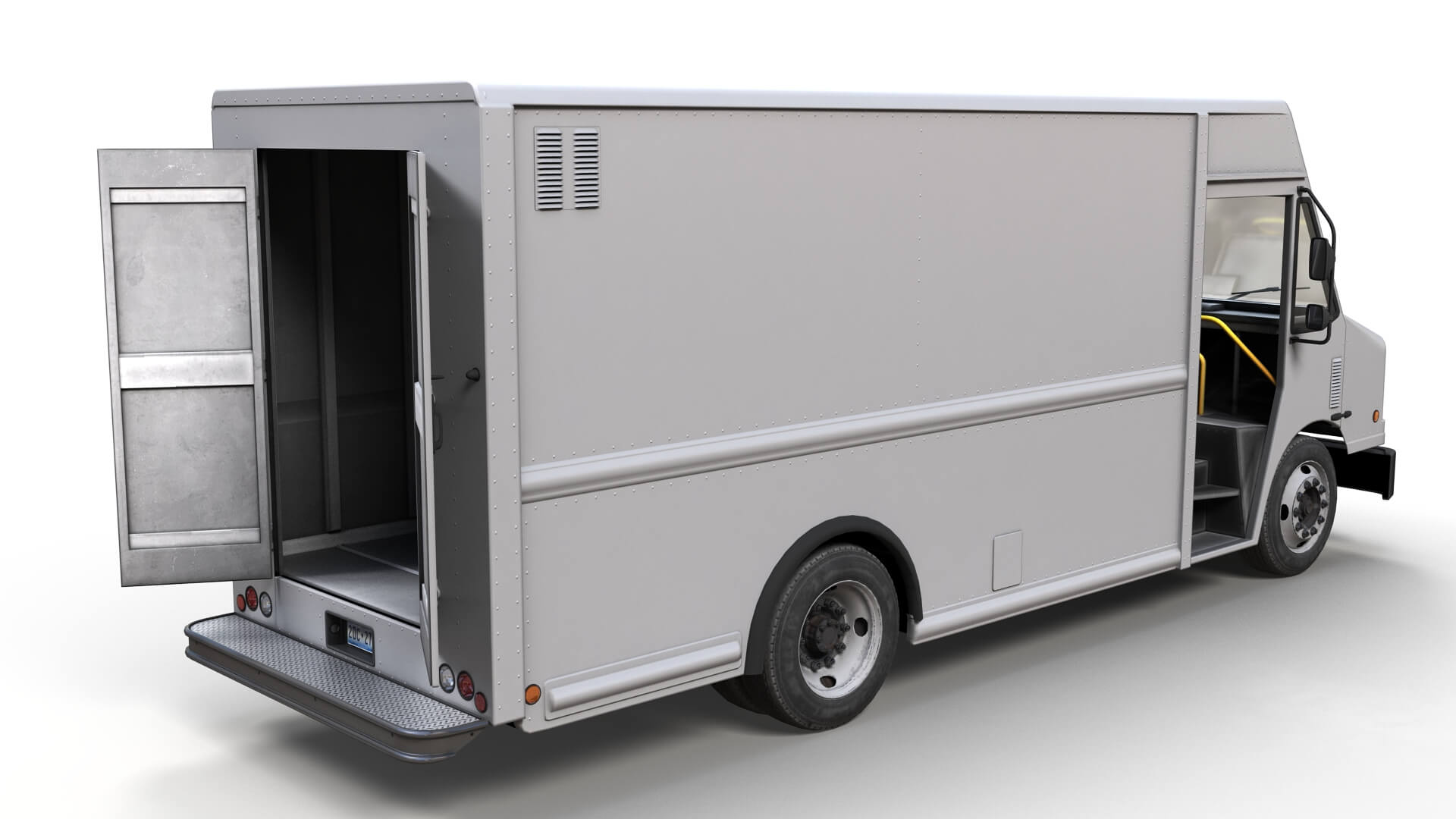 UPS Panel Van - 3D Model by Veaceslav Condraciuc