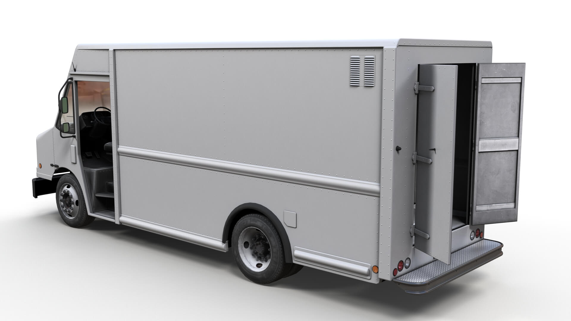 UPS Panel Van - 3D Model by Veaceslav Condraciuc