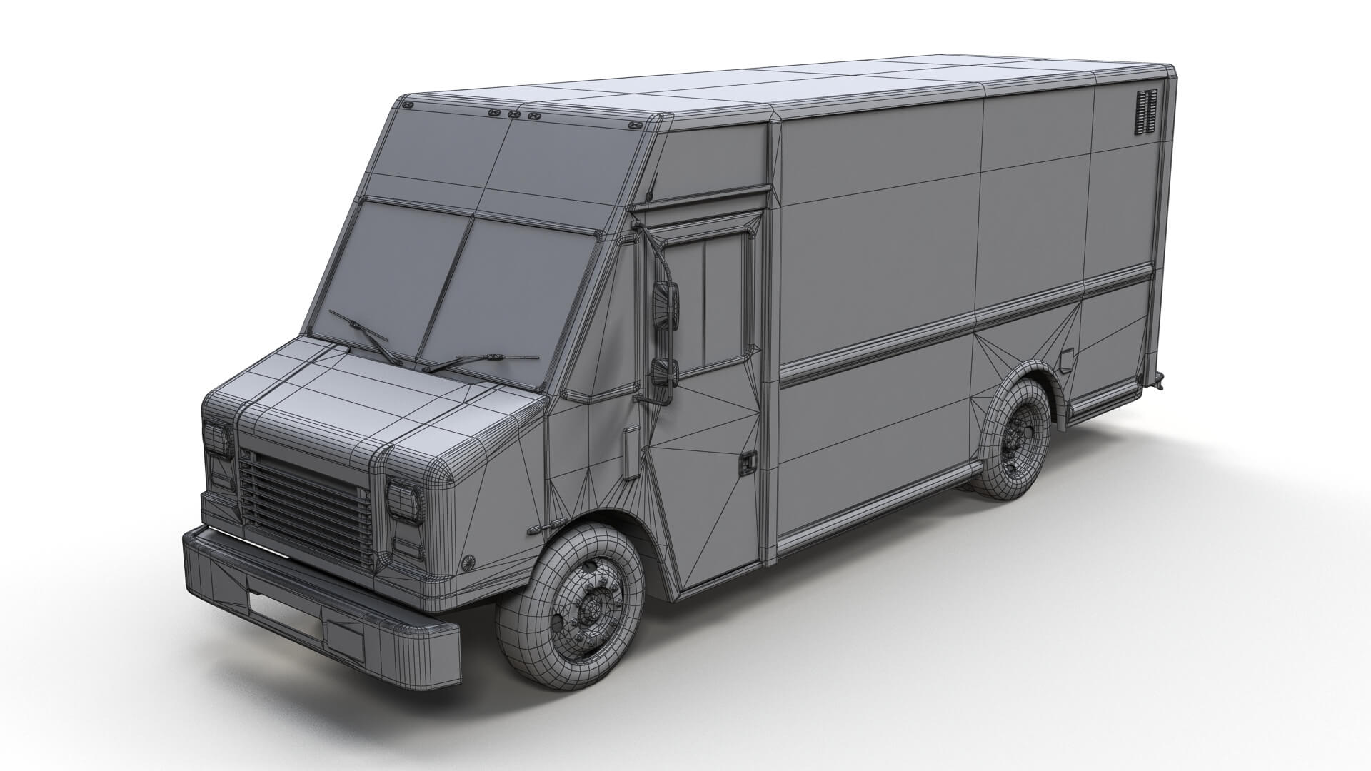 UPS Panel Van - 3D Model by Veaceslav Condraciuc