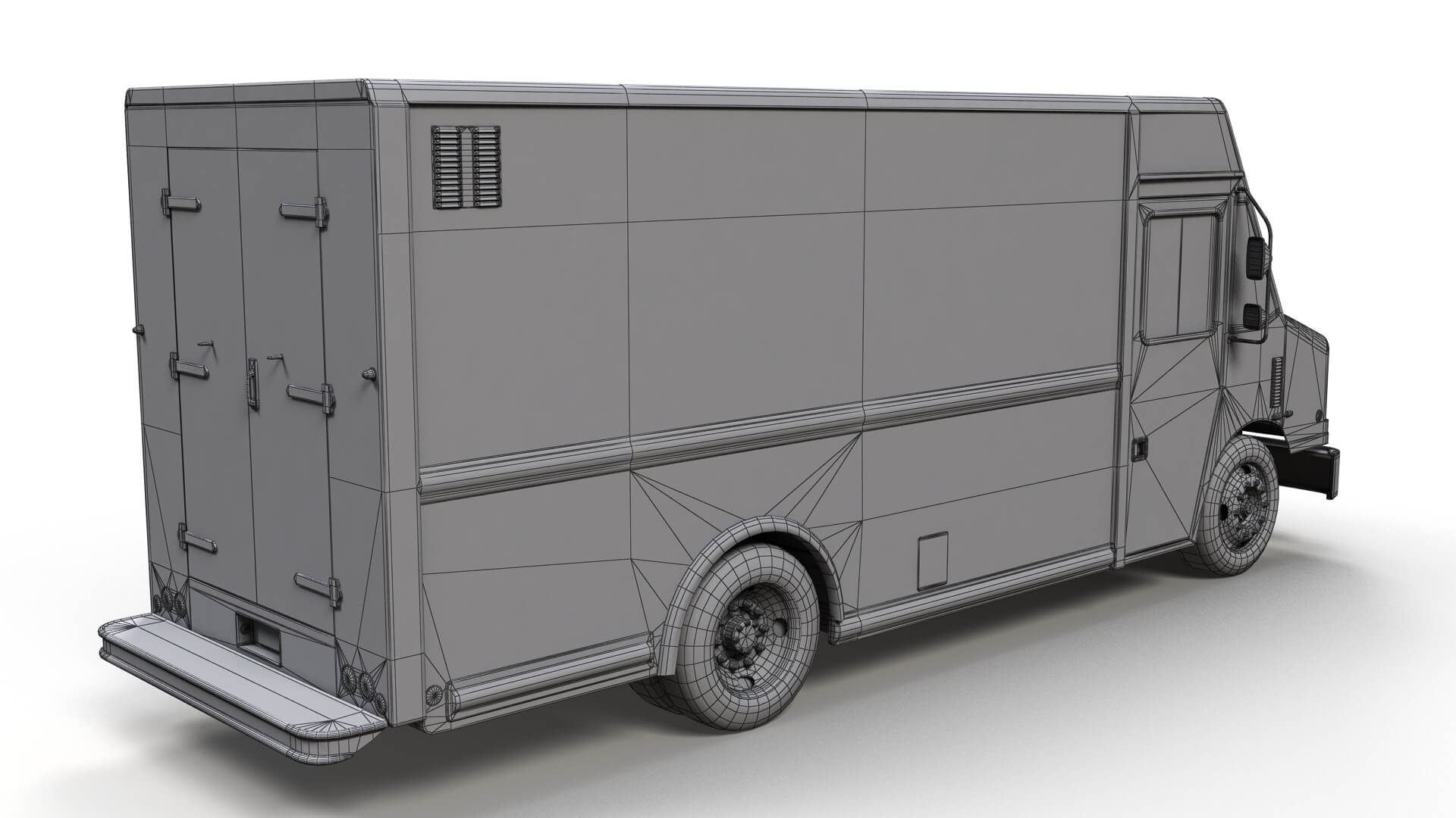 UPS Panel Van - 3D Model by Veaceslav Condraciuc