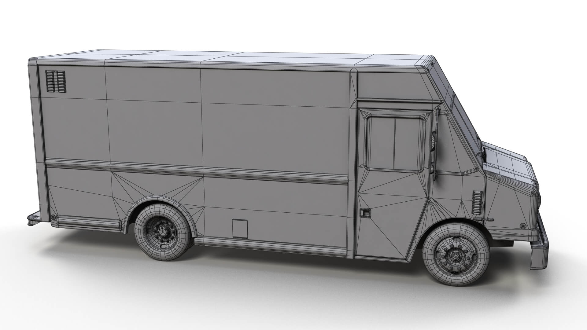 UPS Panel Van - 3D Model by Veaceslav Condraciuc