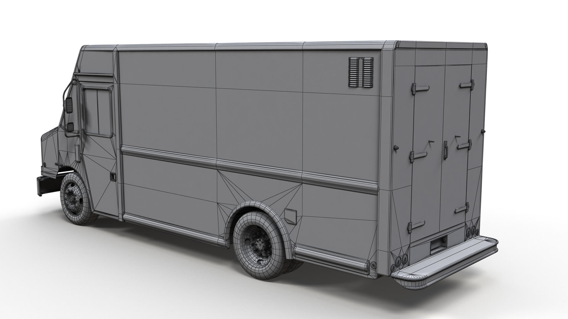 UPS Panel Van - 3D Model by Veaceslav Condraciuc