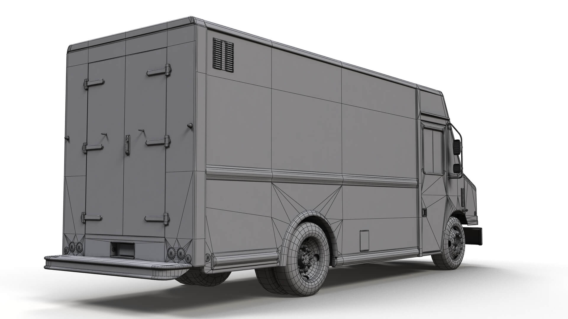 UPS Panel Van - 3D Model by Veaceslav Condraciuc