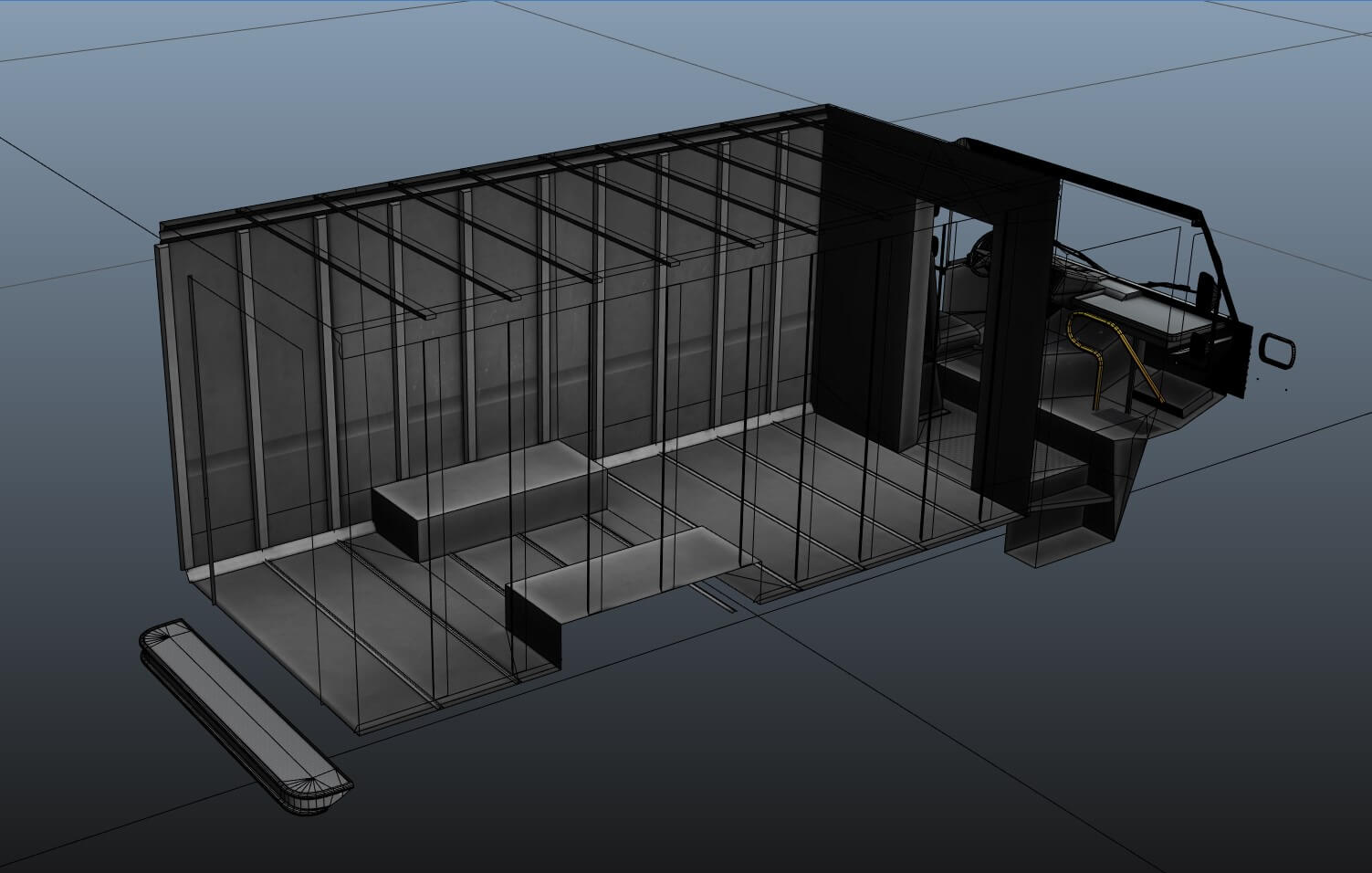 UPS Panel Van - 3D Model by Veaceslav Condraciuc