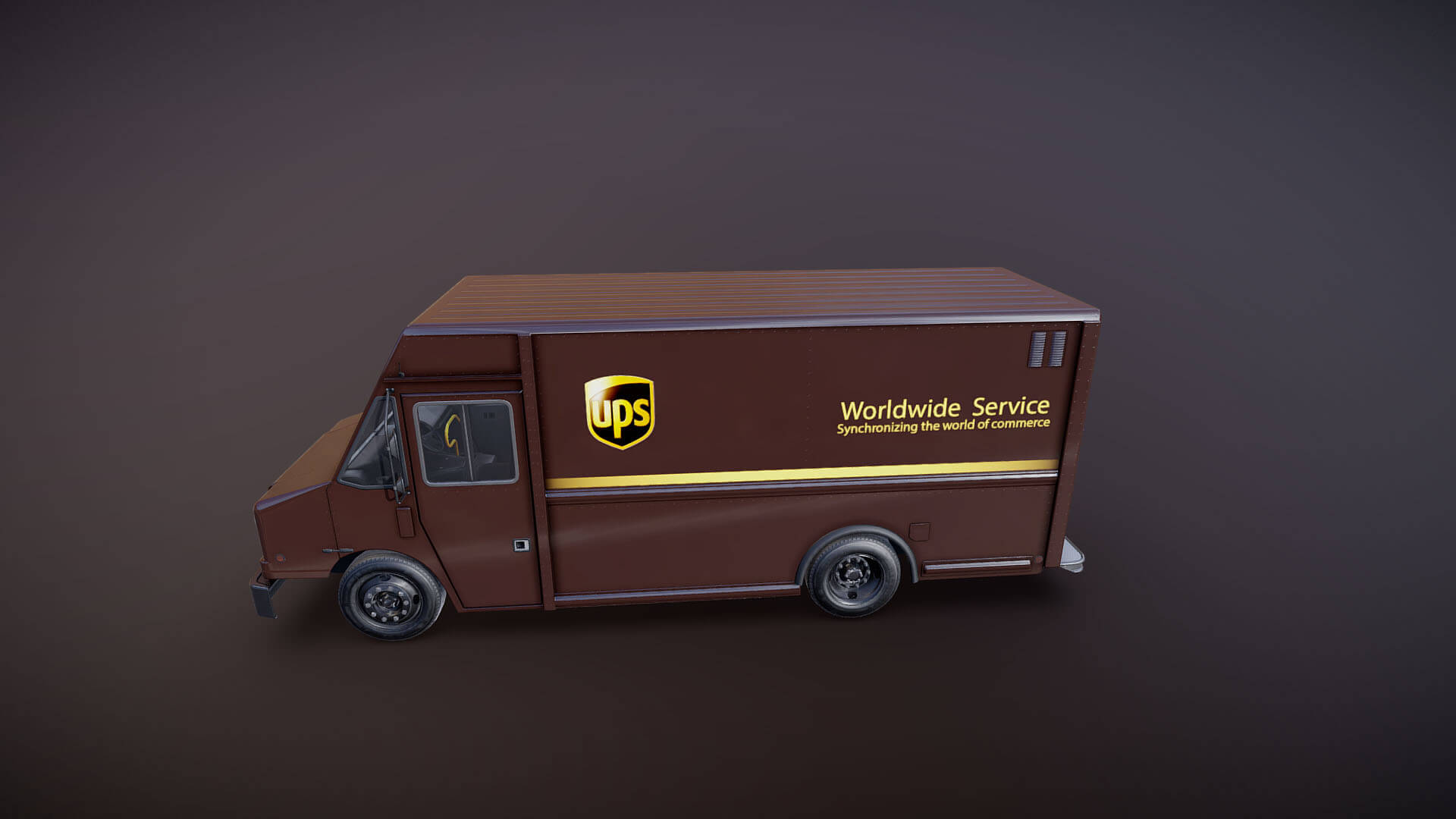 UPS Panel Van - 3D Model by Veaceslav Condraciuc