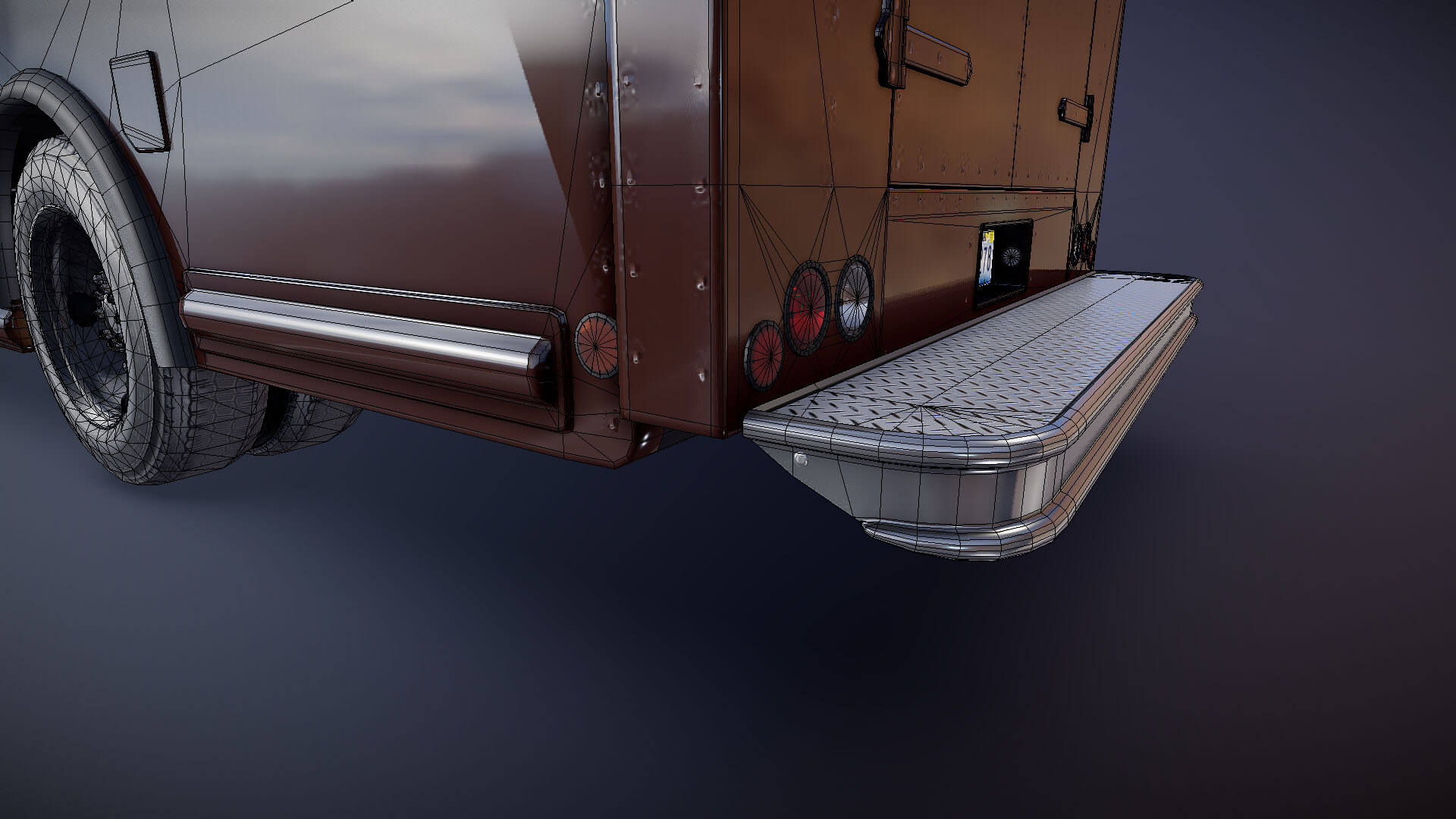 UPS Panel Van - 3D Model by Veaceslav Condraciuc