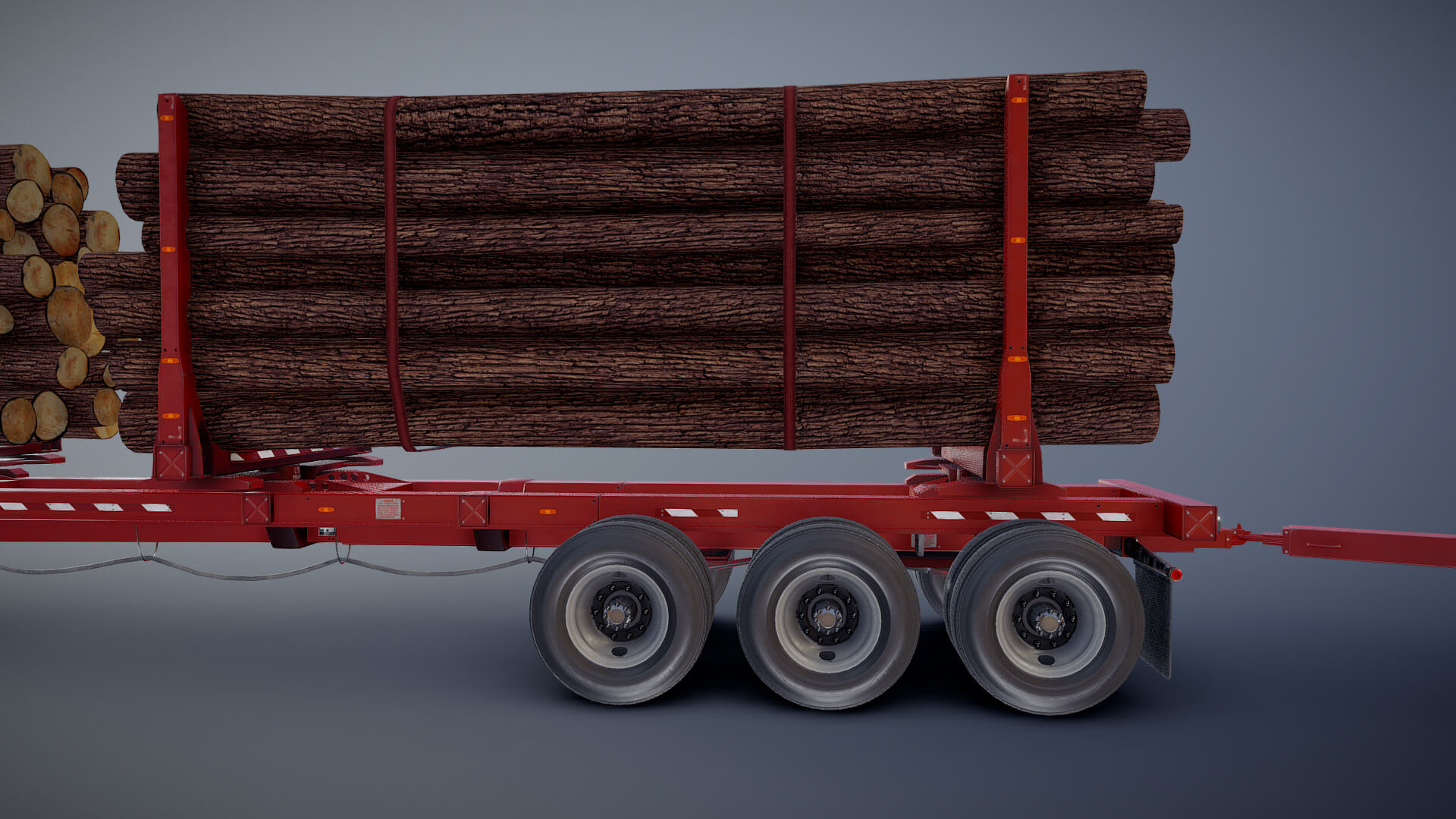 Vintage American Logger Truck - 3D Model by Veaceslav Condraciuc