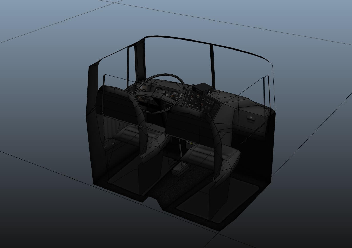 Vintage American Logger Truck - 3D Model by Veaceslav Condraciuc