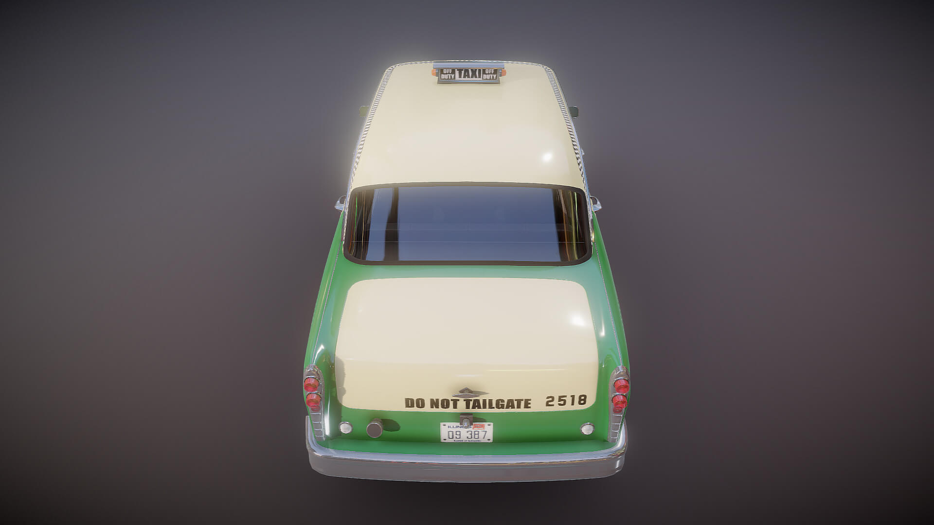 Vintage Chicago Taxi - 3D Model by Veaceslav Condraciuc