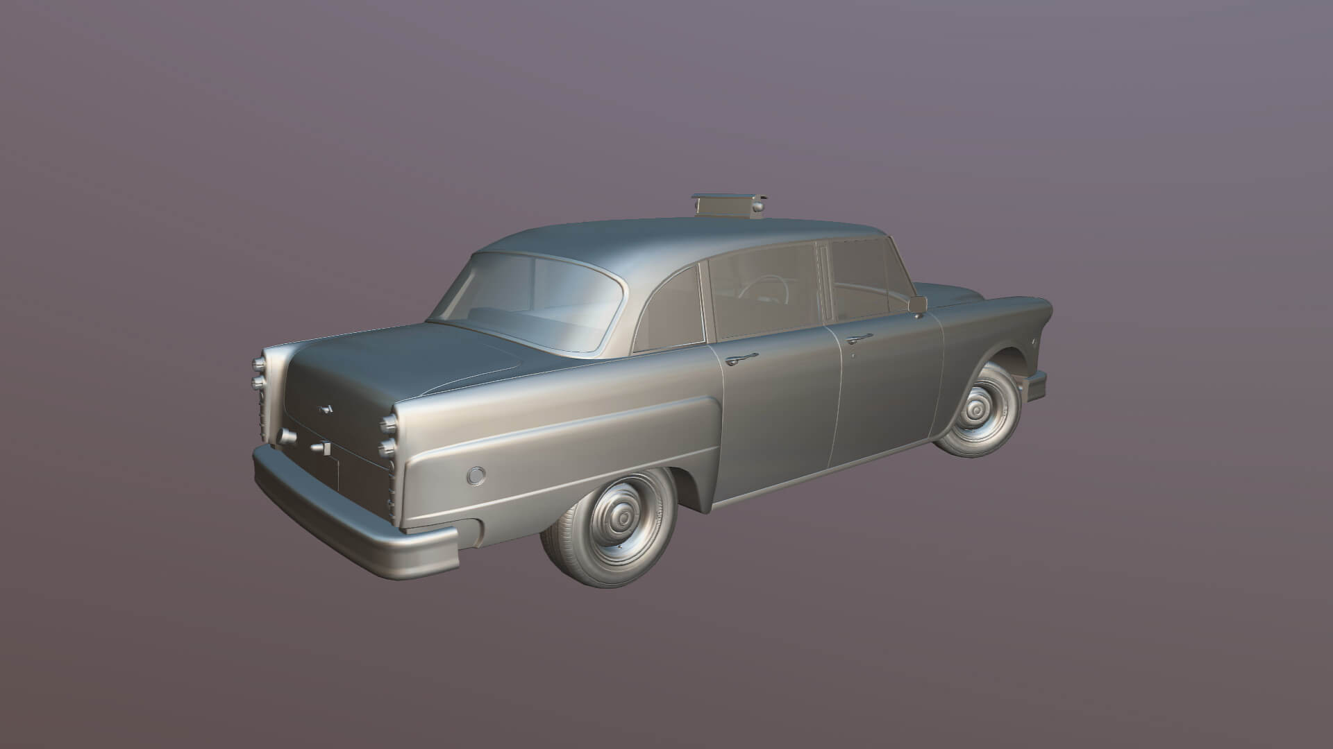 Vintage Chicago Taxi - 3D Model by Veaceslav Condraciuc