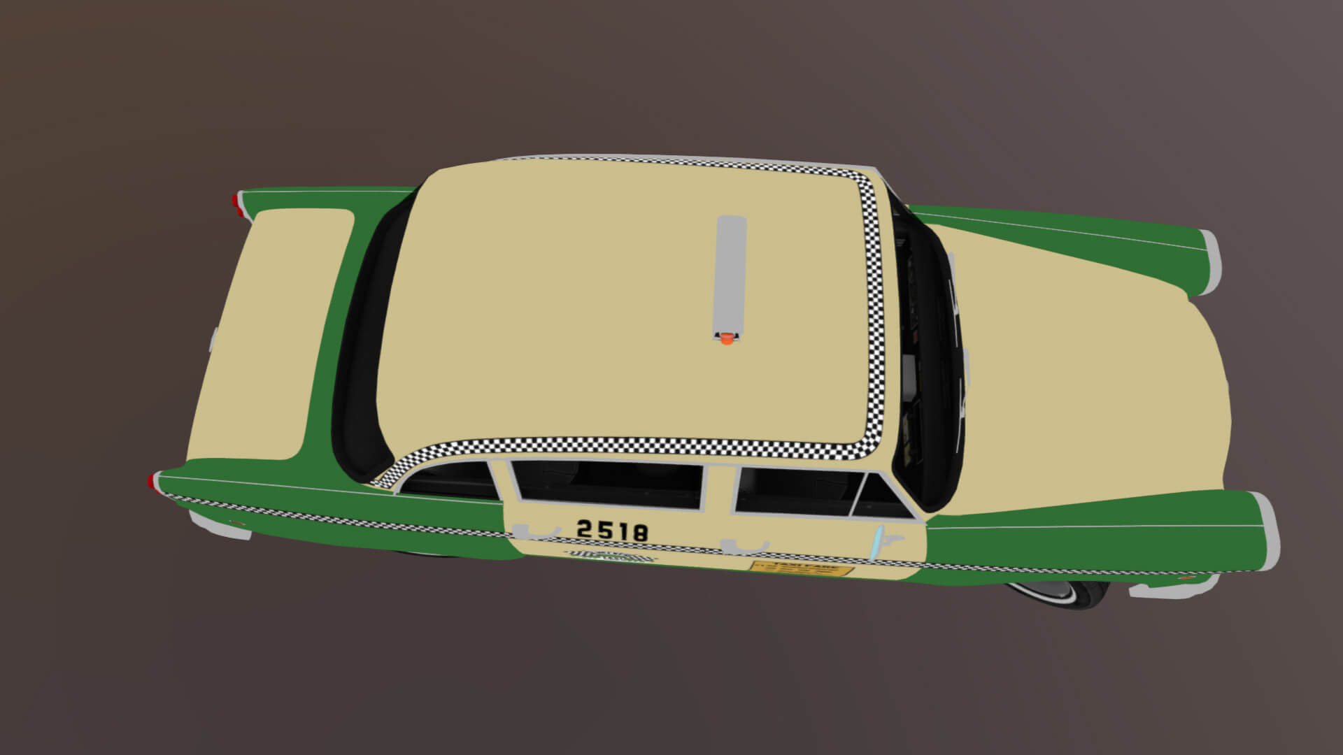 Vintage Chicago Taxi - 3D Model by Veaceslav Condraciuc