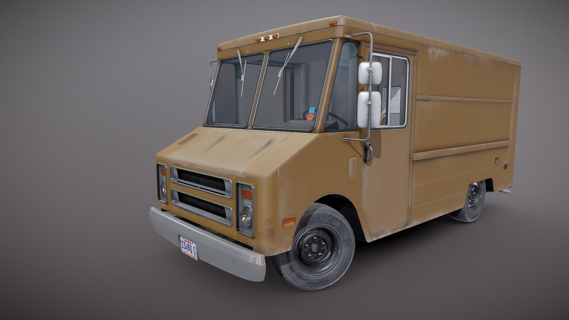 Vintage Industrial Boxvan - 3D Model by Veaceslav Condraciuc