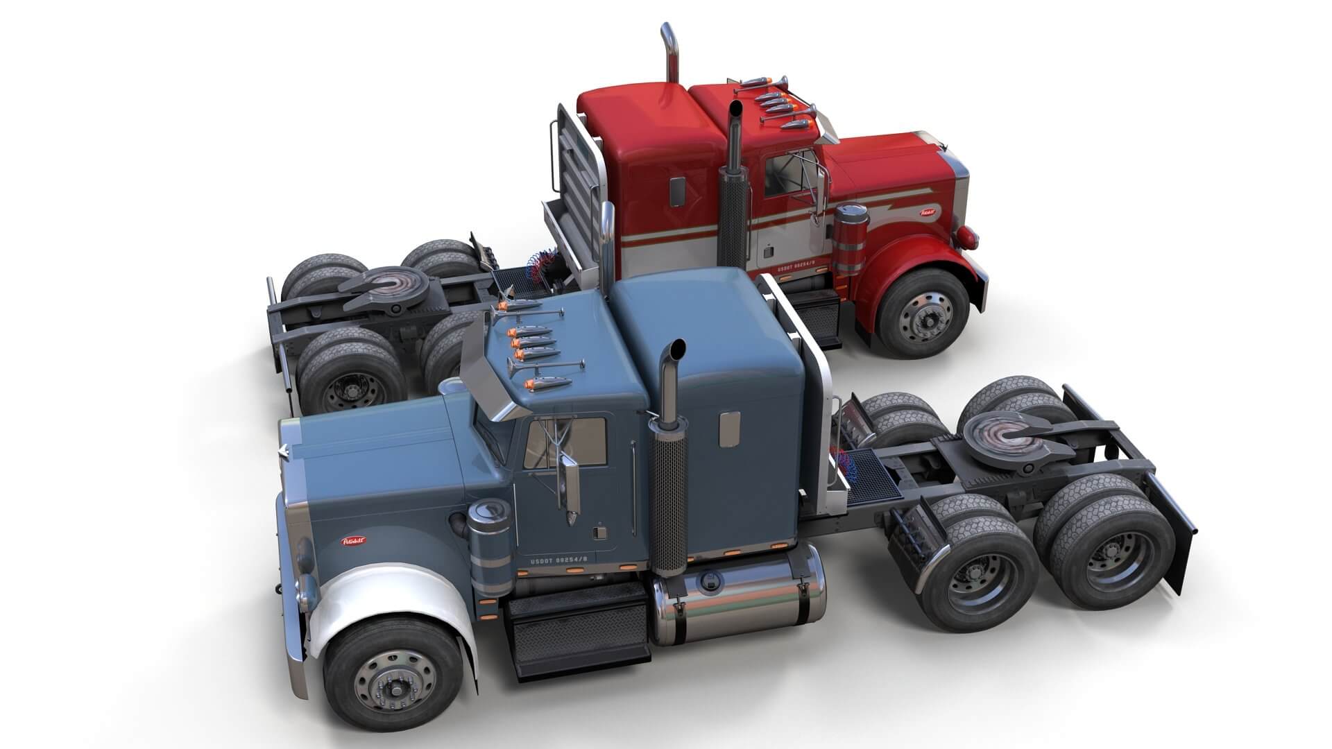 Vintage Peterbilt Truck - 3D Model by Veaceslav Condraciuc