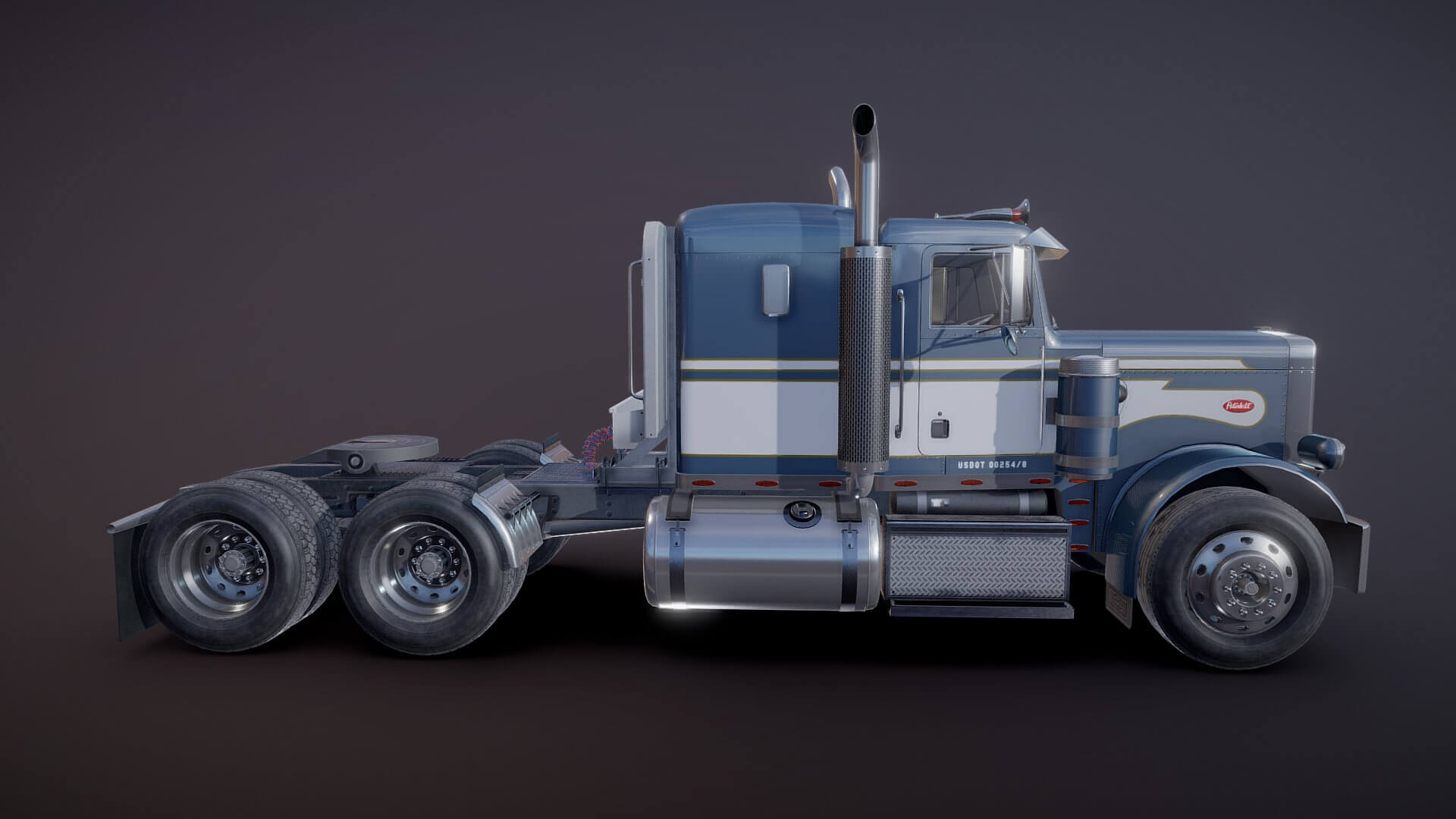 Vintage Peterbilt Truck - 3D Model by Veaceslav Condraciuc