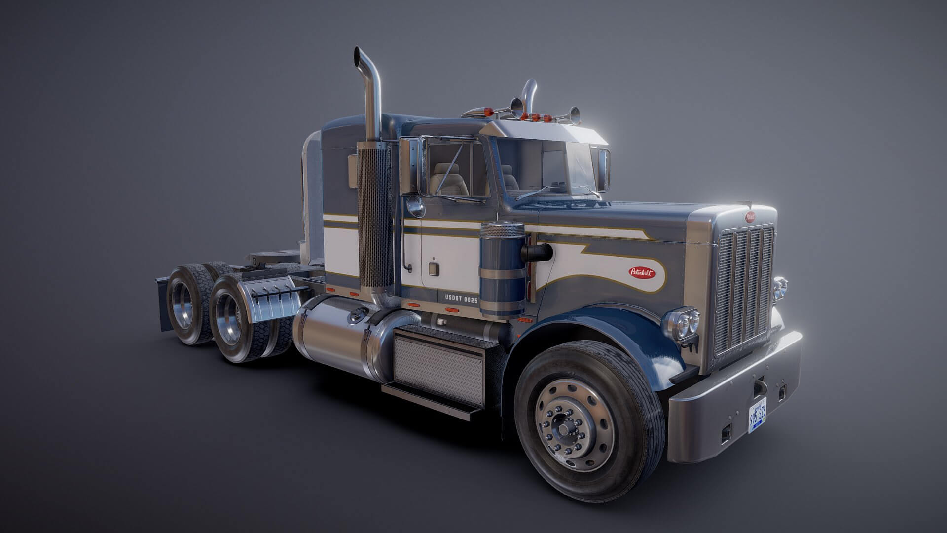 Vintage Peterbilt Truck - 3D Model by Veaceslav Condraciuc