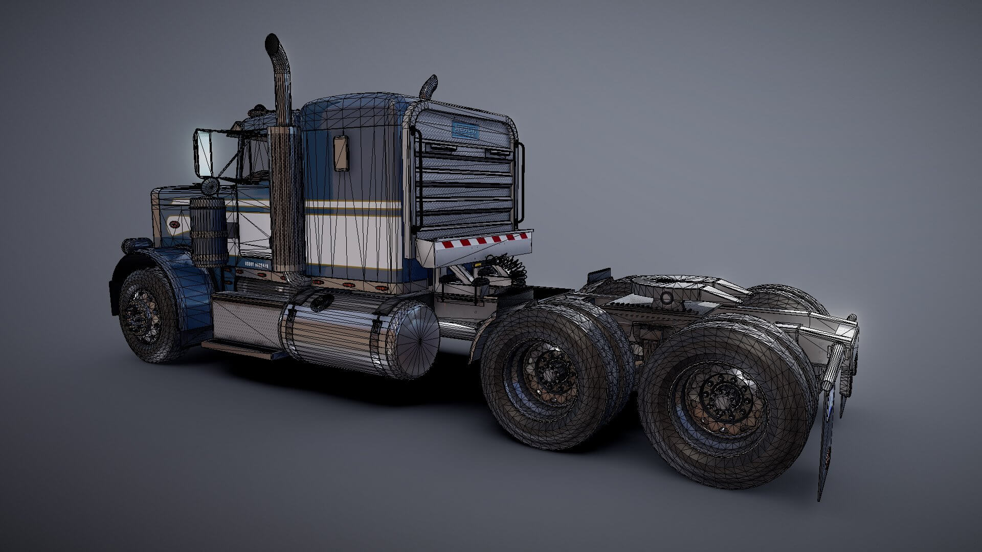Vintage Peterbilt Truck - 3D Model by Veaceslav Condraciuc