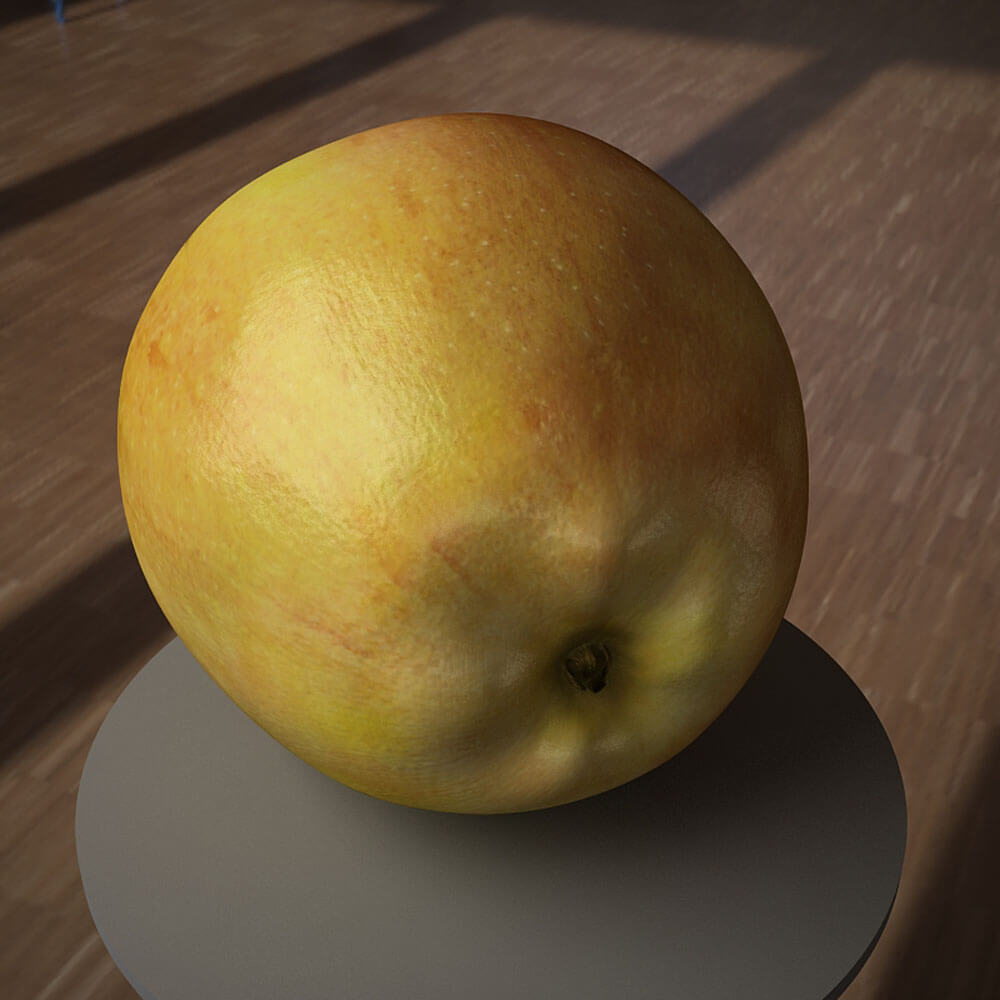Apple Fruit - 3D Model by vefilanna