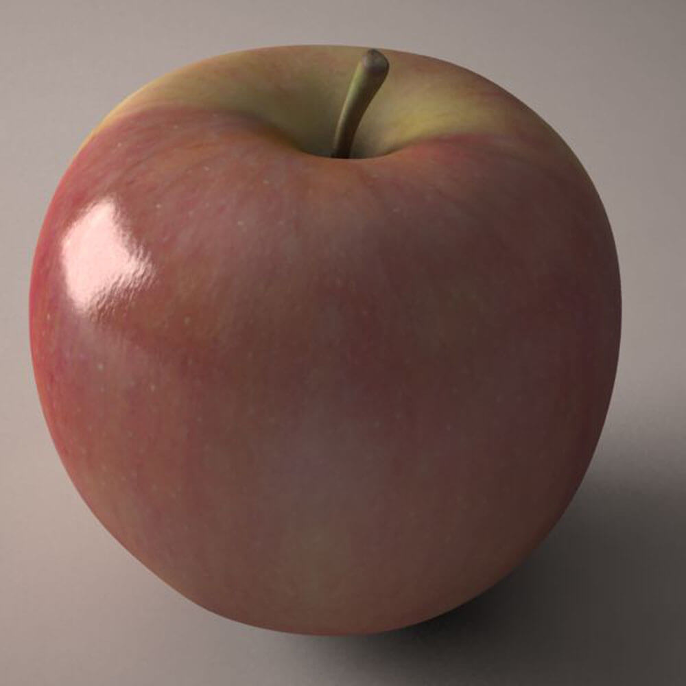 Apple Fruit - 3D Model by vefilanna