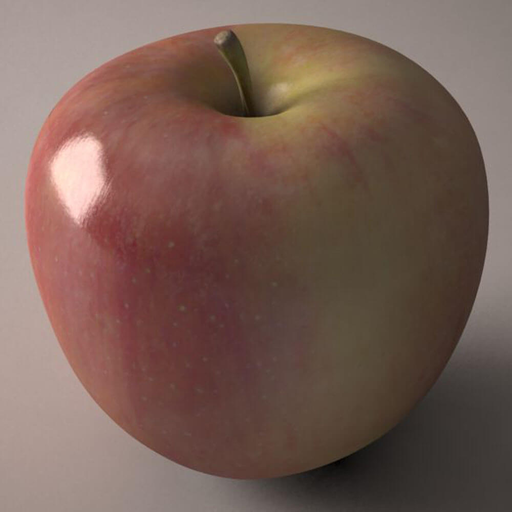 Apple Fruit - 3D Model by vefilanna